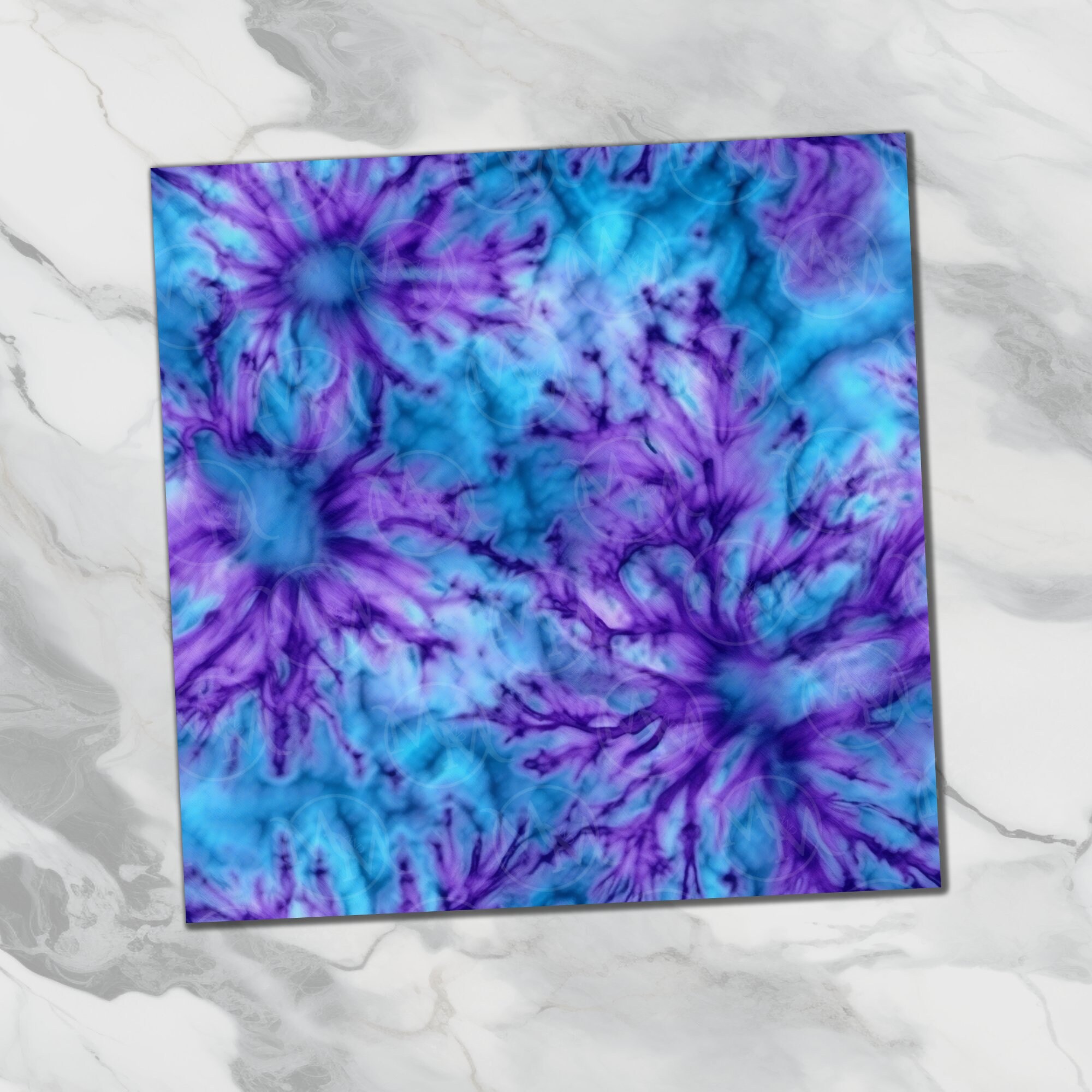 980 Blue Purple Tie Dye 20 Oz Skinny Tumbler Sublimation - Etsy