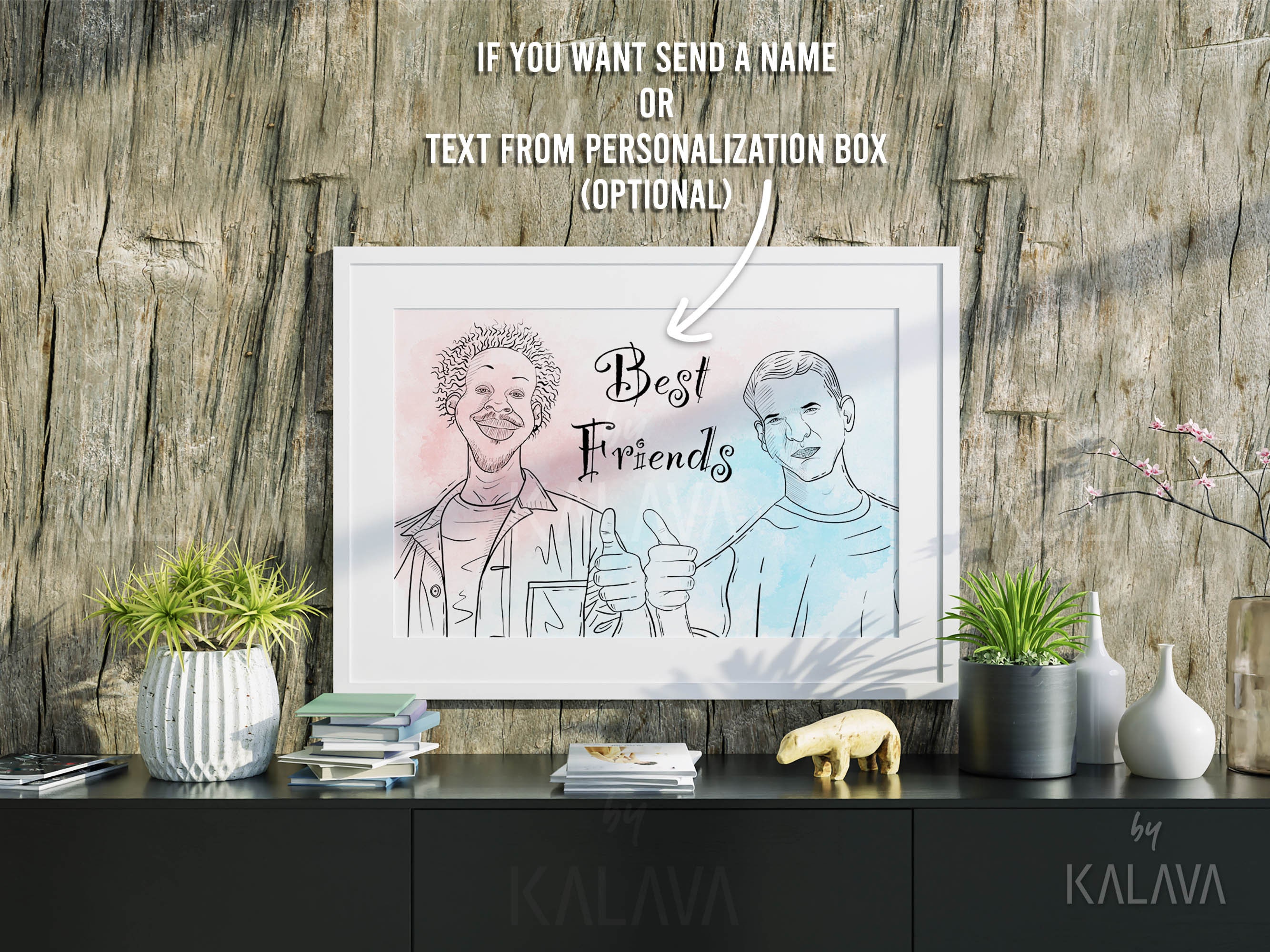 Custom Cartoon Portrait Funny Painting Caricature Portrait Personalized ...
