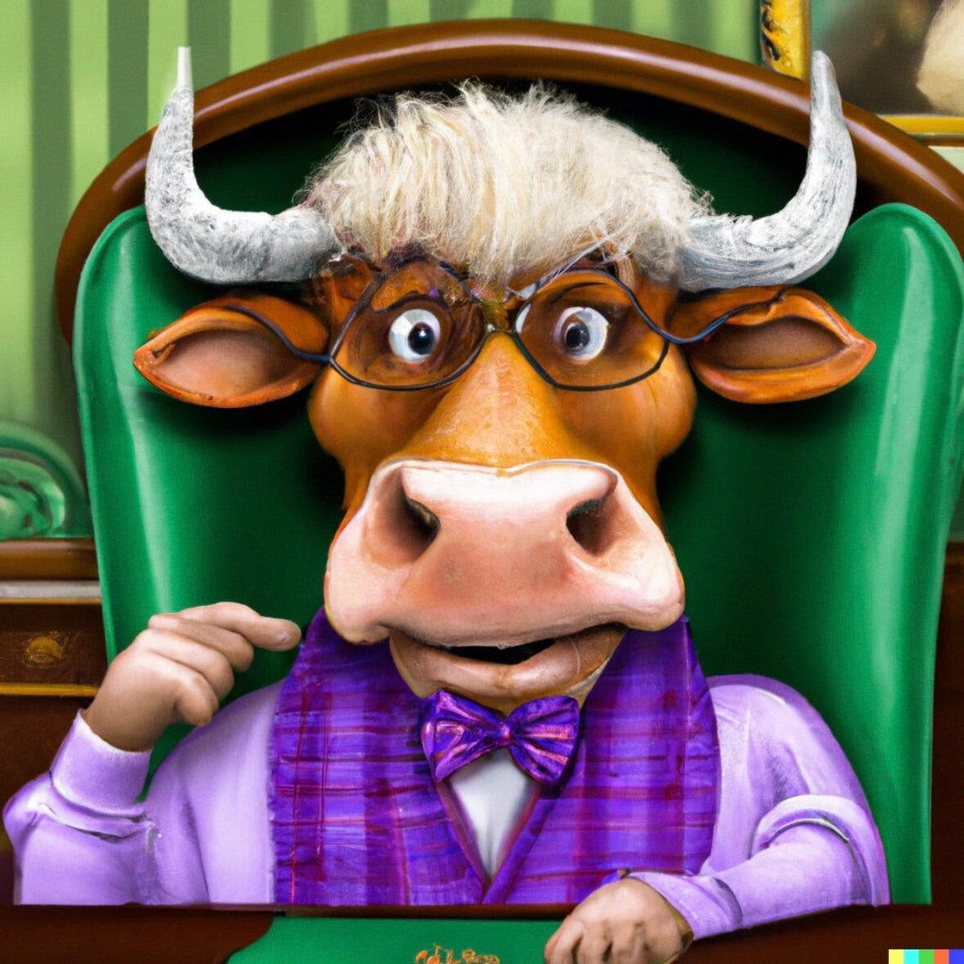 Highland Coo Boss: Office-moo-tivator in Purple Tartan Quirky Cow Art ...