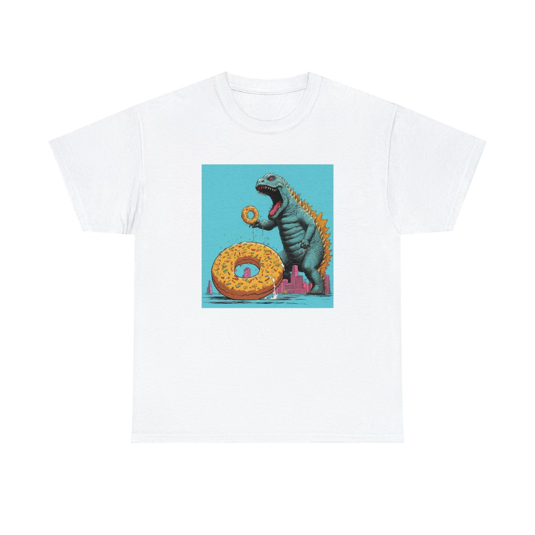 Kaiju Donut Anime Ramen T-shirt, Funny Kawaii Kaiju Shirt, Godzilla ...