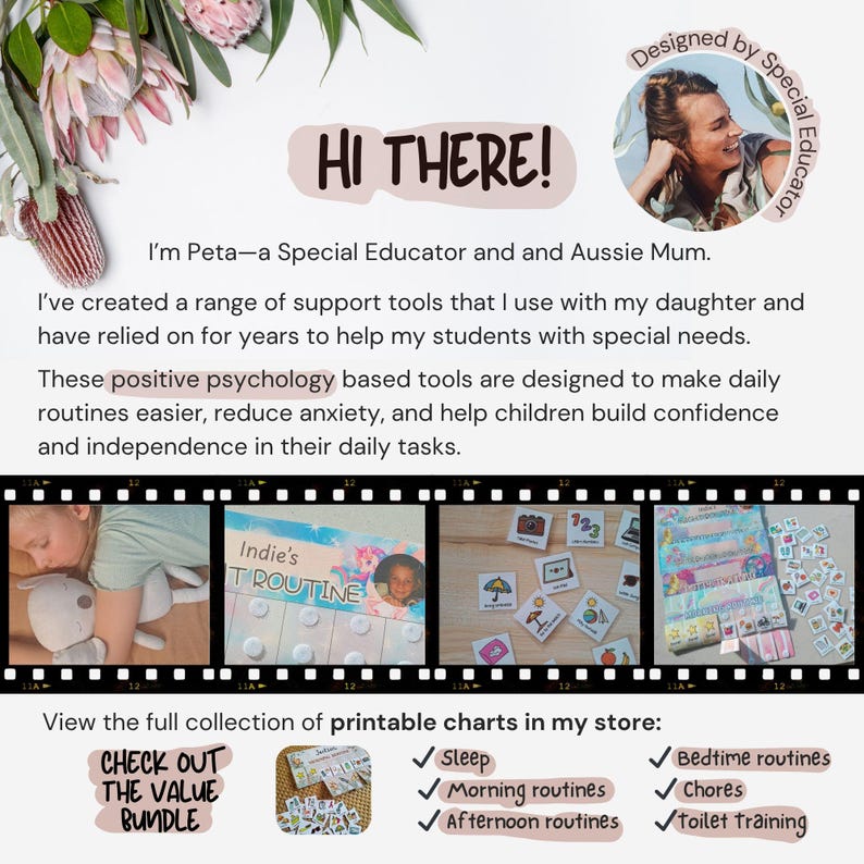 EDITABLE Visual Schedules & Picture Cards: Morning Routine Charts ...