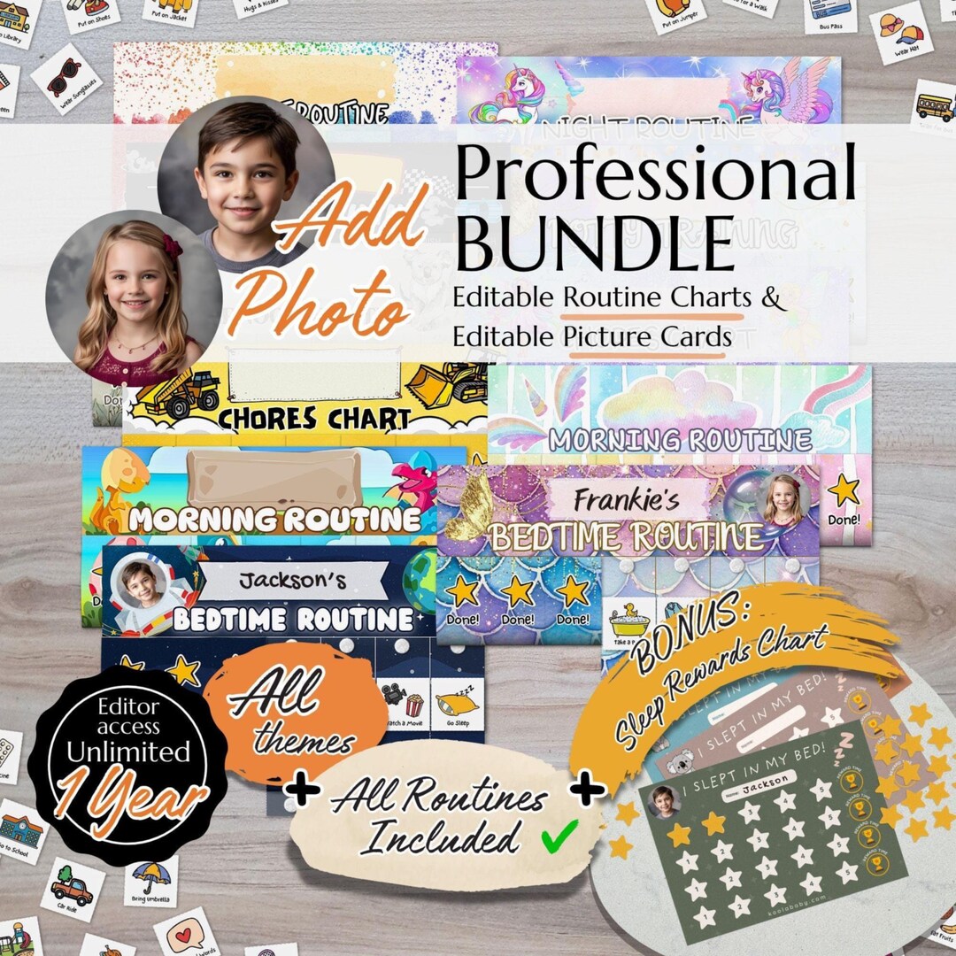 Editable Flip Chart Printables: Daily Routines and Visual Schedules for ...