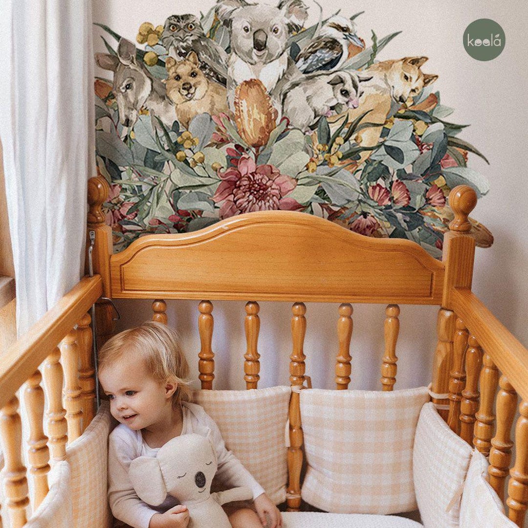 Koala Wall Decal Stickers | Eucalyptus Wall Decals & Australian Animals ...