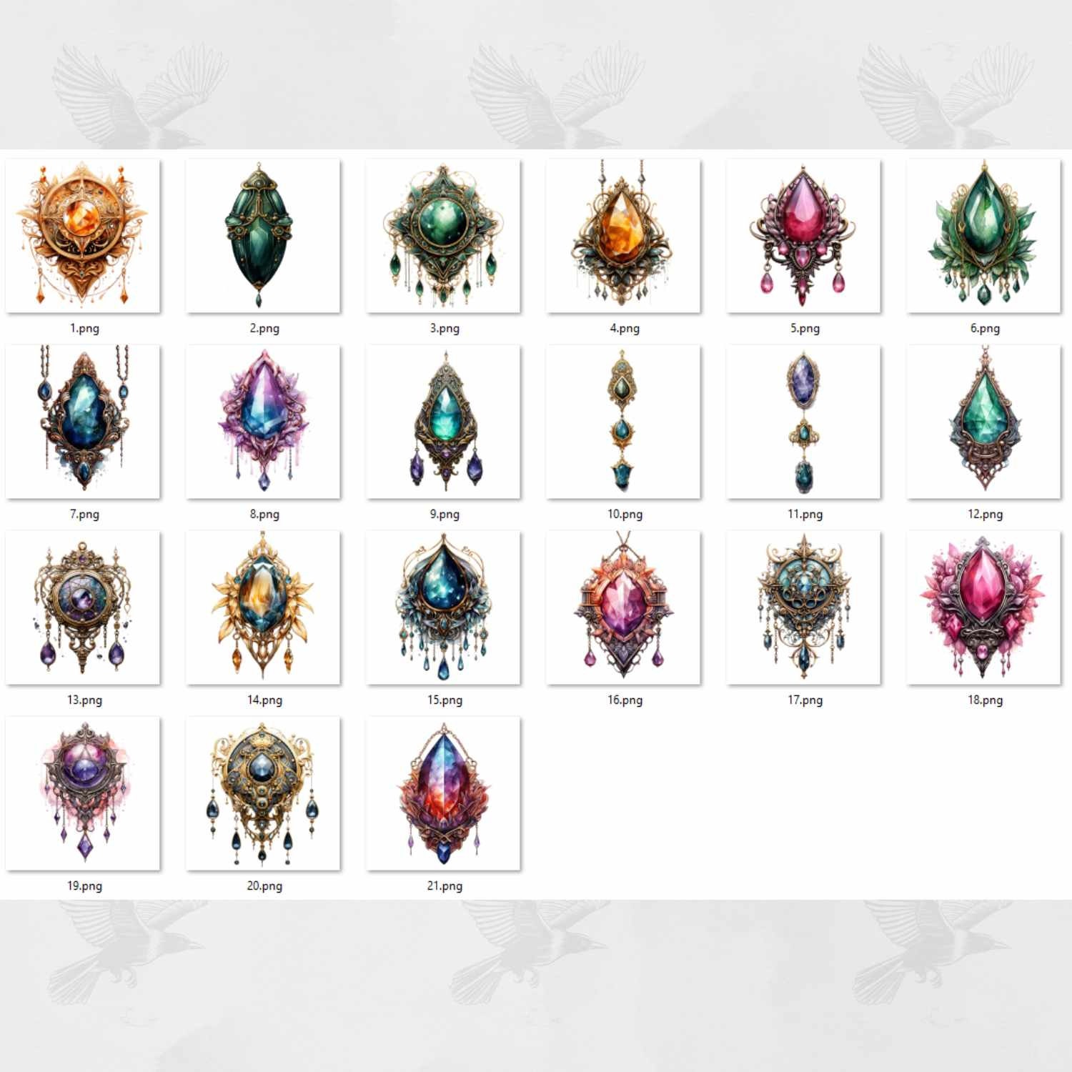 21 PNG Watercolour Magical Protective Amulet Clipart - Etsy