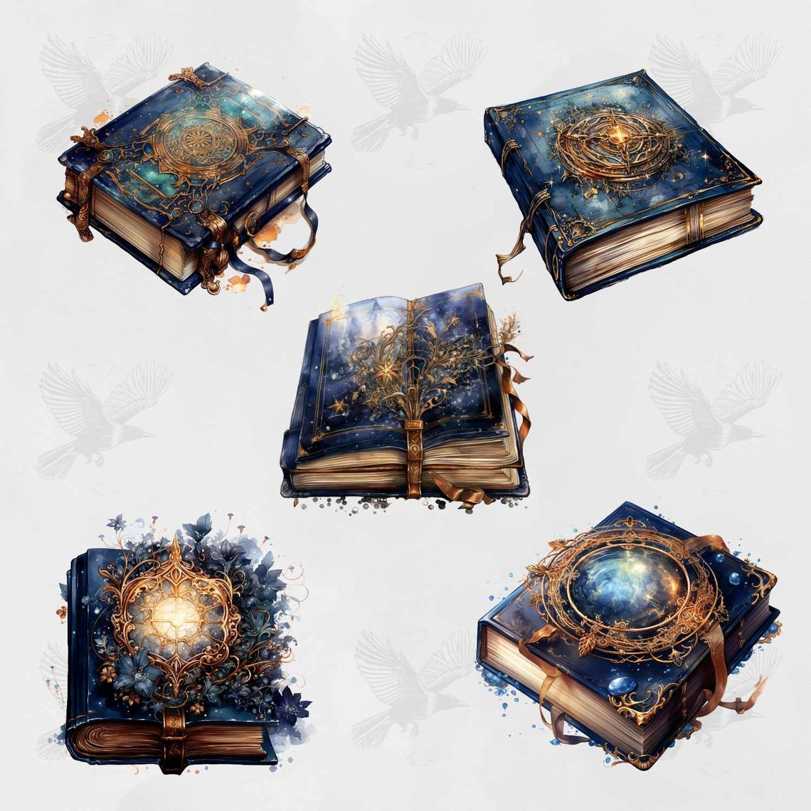 20 PNG Watercolour Magical Spell Book Clipart - Etsy