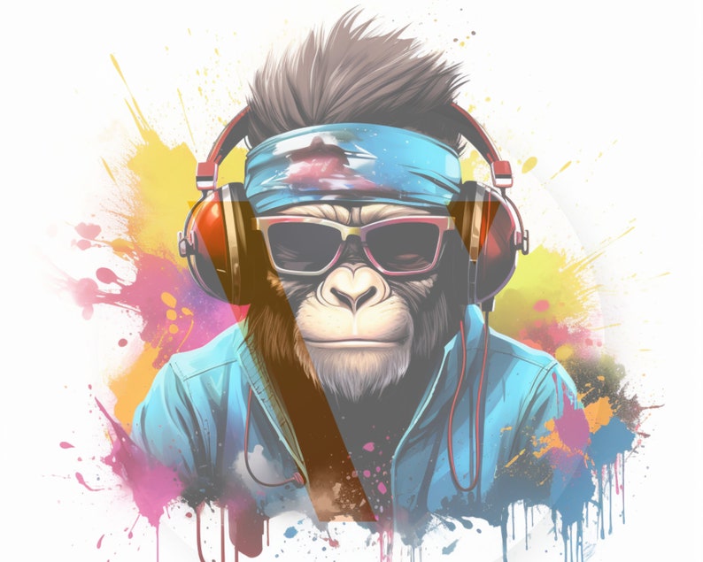 Gaming Monkey 10x PNG File PNG File Digital Download - Etsy