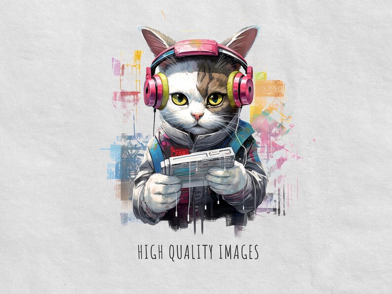 Kitty 6x PNG File - PNG File - Digital Download - Graffiti Retro Gaming ...