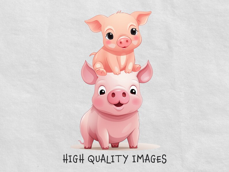 10x Piggy Transparent SVG and PNG Files - Digital Download - Muddy Pigs ...