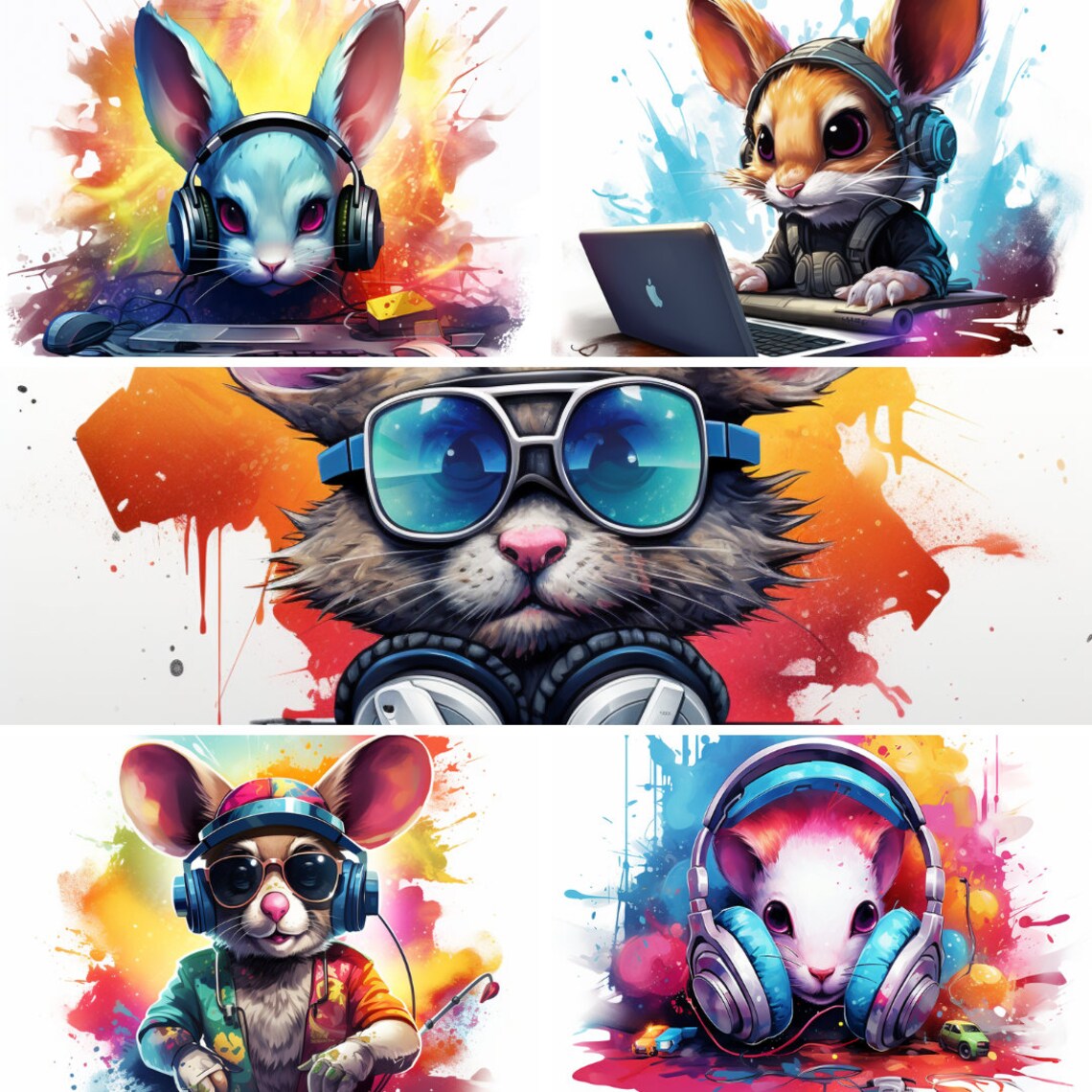 Gamer Mouse Rat 12x PNG File - PNG File - Digital Download - Graffiti ...