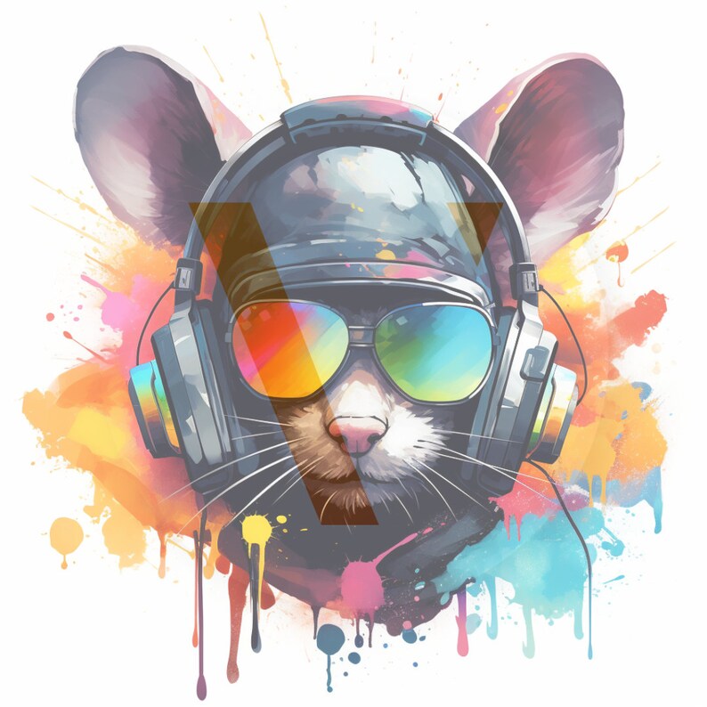 Gamer Mouse Rat 12x PNG File - PNG File - Digital Download - Graffiti ...