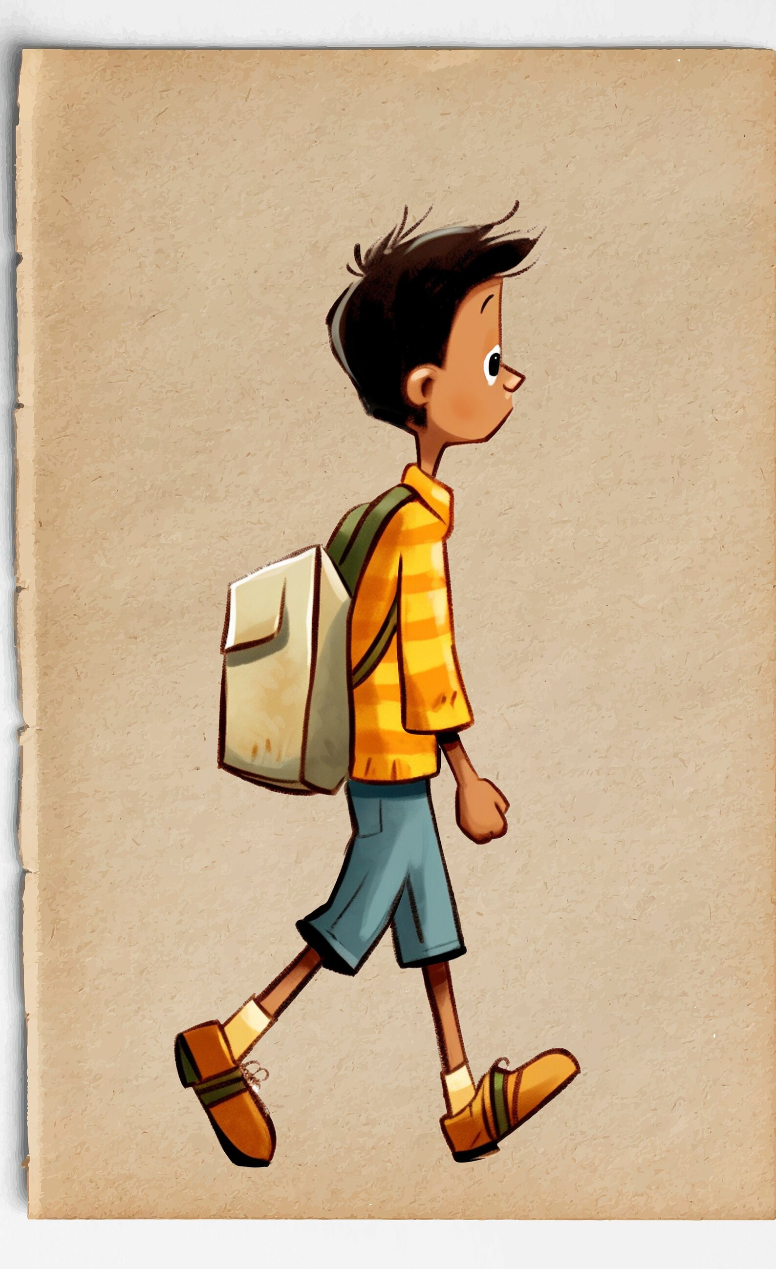 2D Character Animated Walk Cycle Boy Walking PNG Looping Alpha Mov File ...