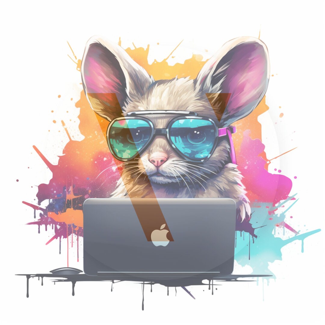 Gamer Mouse Rat 12x PNG File - PNG File - Digital Download - Graffiti ...