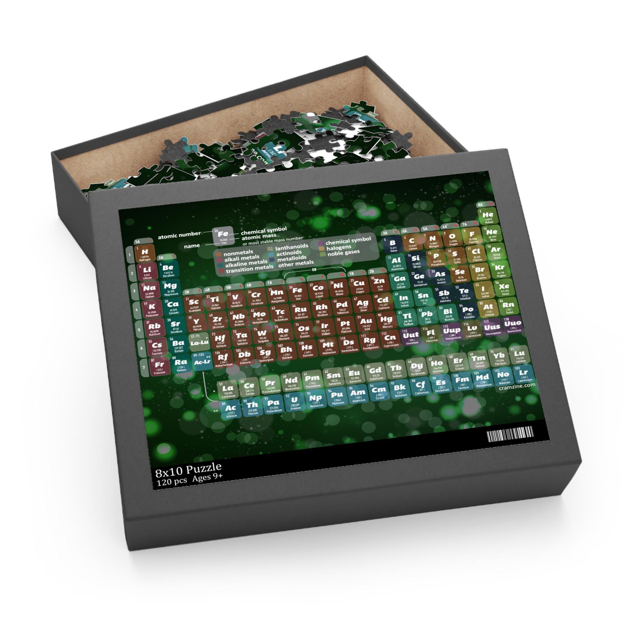 Periodic Table Jigsaw Puzzle: Chemistry Student Gift - Etsy