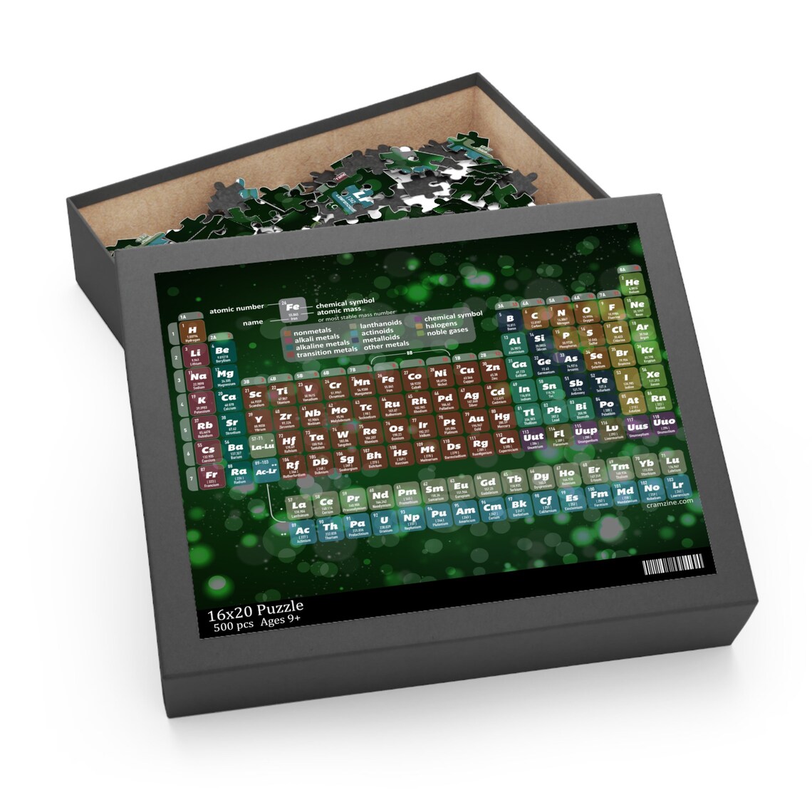 Periodic Table Jigsaw Puzzle. Chemistry Student, University, Atomic ...