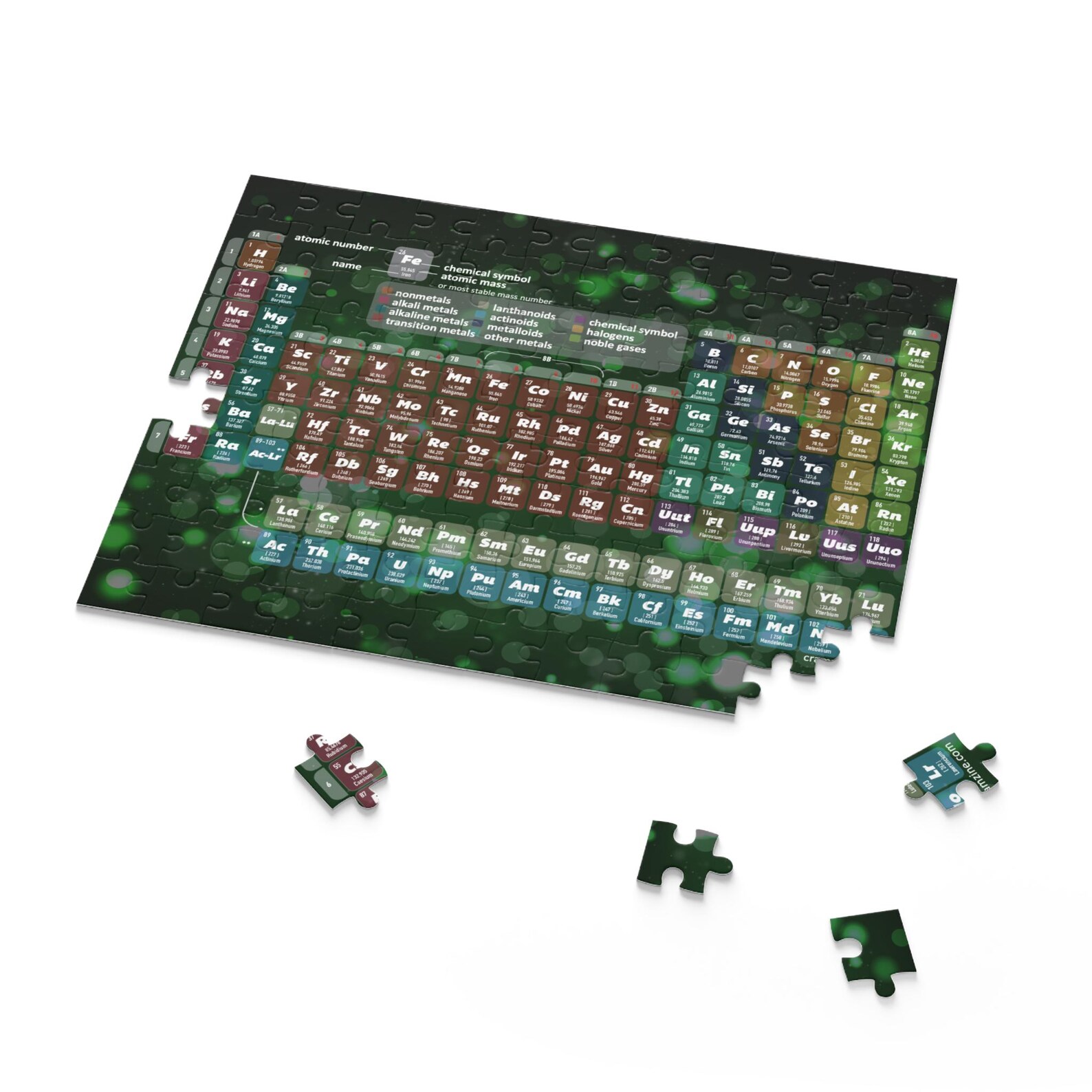 Periodic Table Jigsaw Puzzle: Chemistry Student Gift, STEM Toy ...