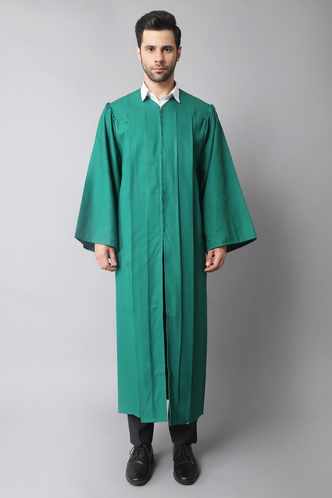 Kelly Green Graduation Gown-graduation Dress-academic - Etsy
