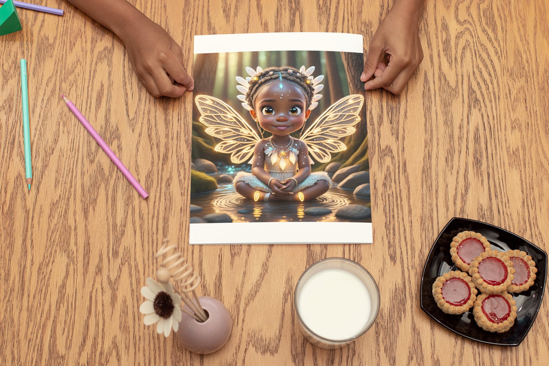 Fairy Artwork-black Girl Fairy-fairy Nursery-fairy Pictures-fairy ...