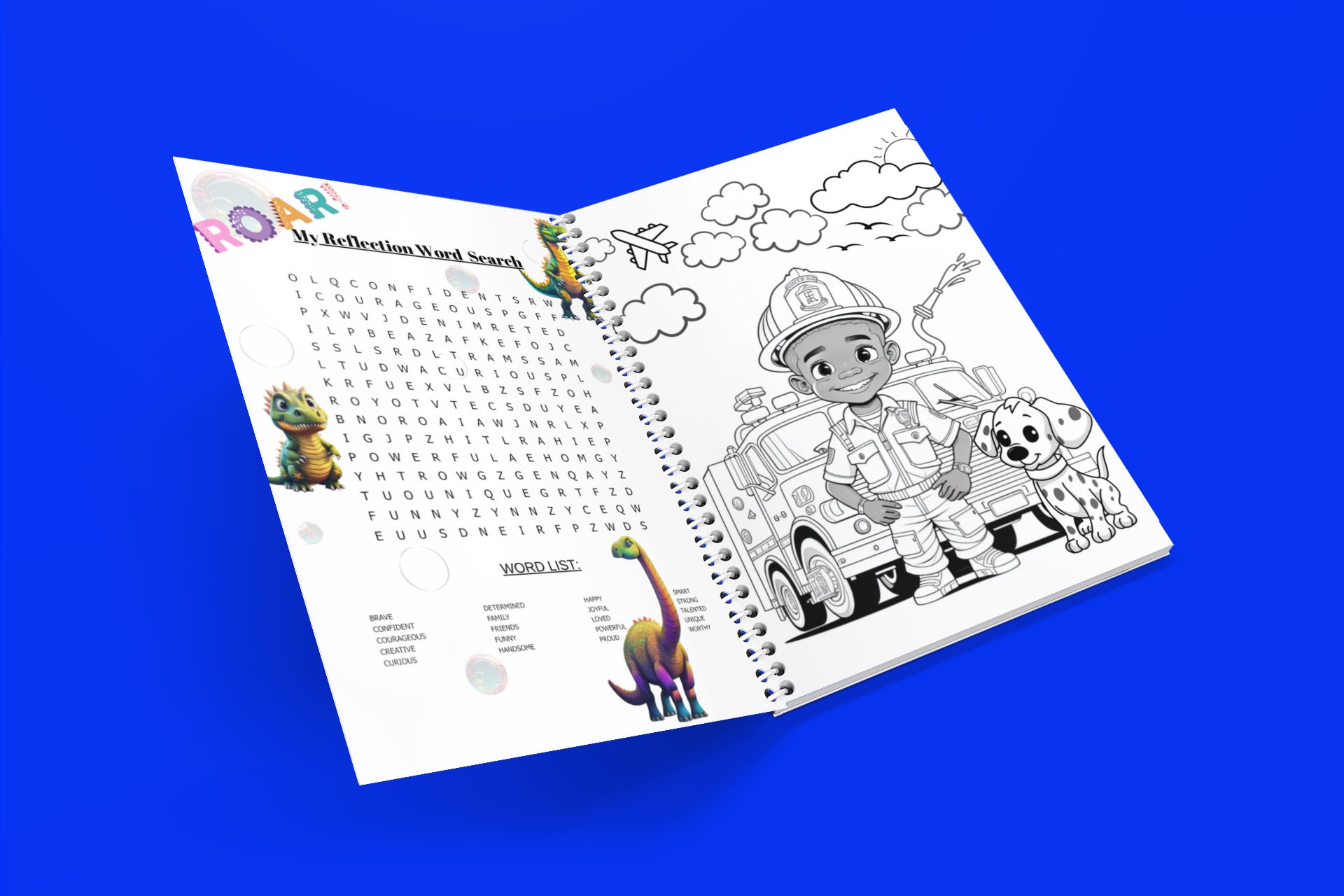 African American Coloring Book-black Boy Coloring Book-activity Book ...