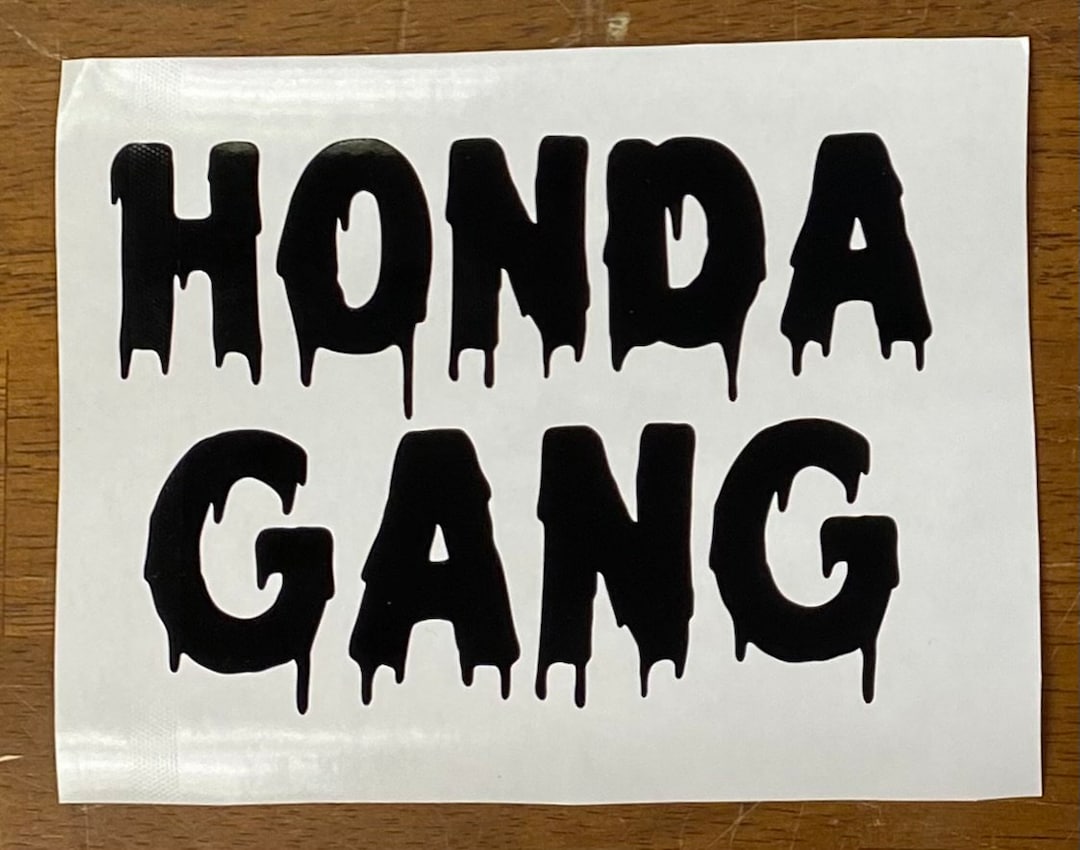 Honda Gang Vinyl Decal Custom Car Motorcycle Four Wheeler Pit Bike Dirt ...