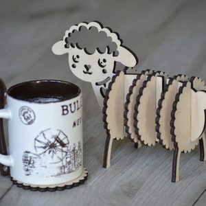 Adorable Lamb Coaster Files - DIY Baby Sheep Gift - Table Mats & Pads ...