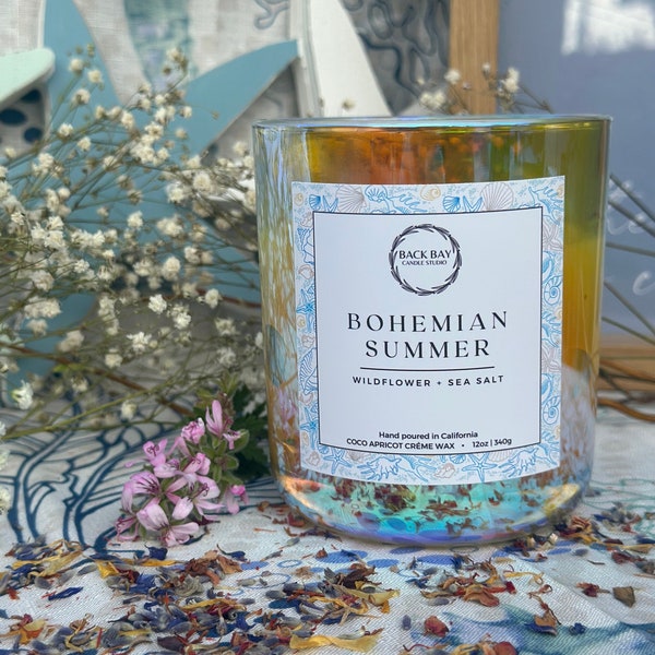 Bohemian Candle - Etsy