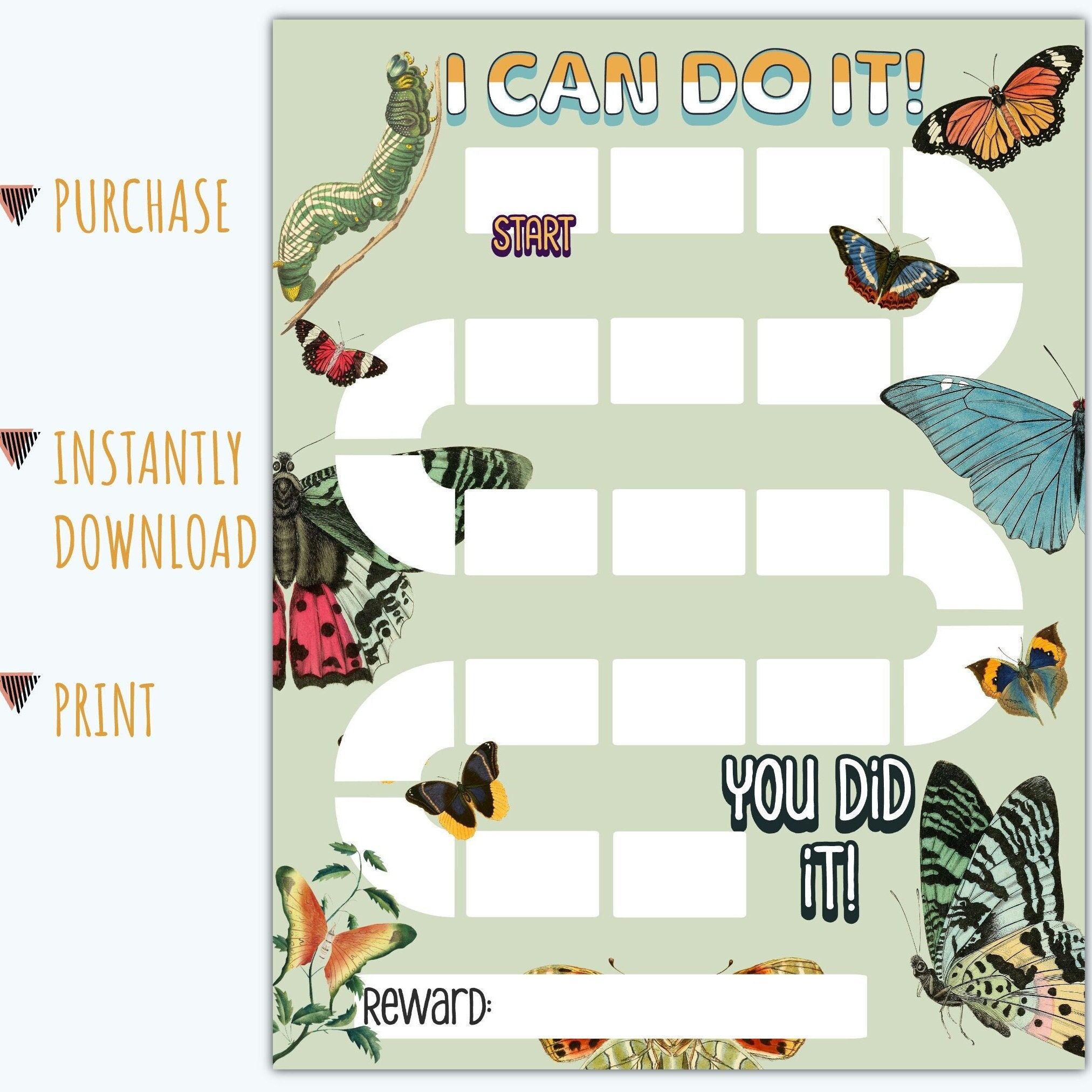 Butterfly Chart For Kids