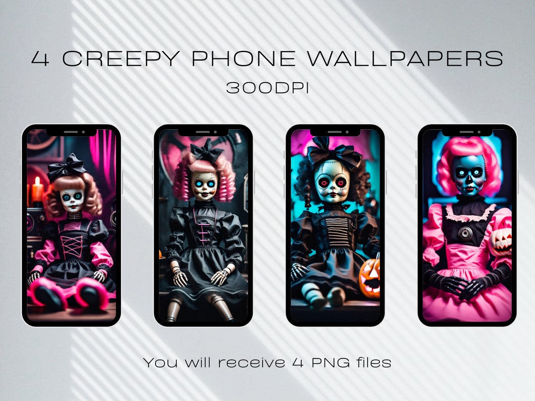 Creepy iPhone Wallpapers Halloween Wallpapers Lock Screen - Etsy
