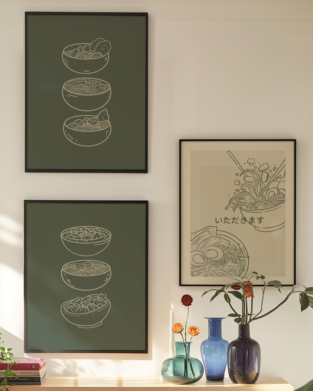 Asian Kitchen Wall Art Digital Print, Bundle Art, Kitchen Wall Decor ...