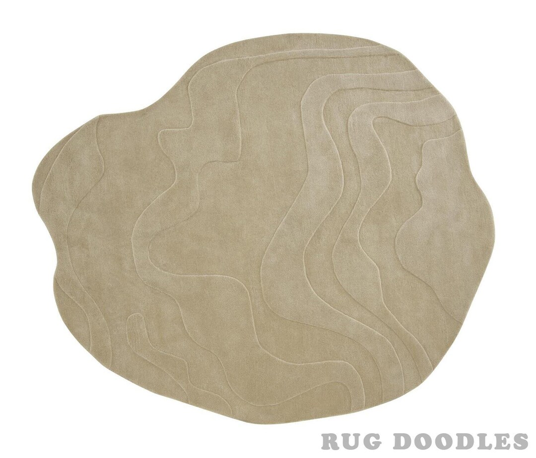 Ravine Irregular Design-hand Tufted Rug Made With 100 % Wool for ...