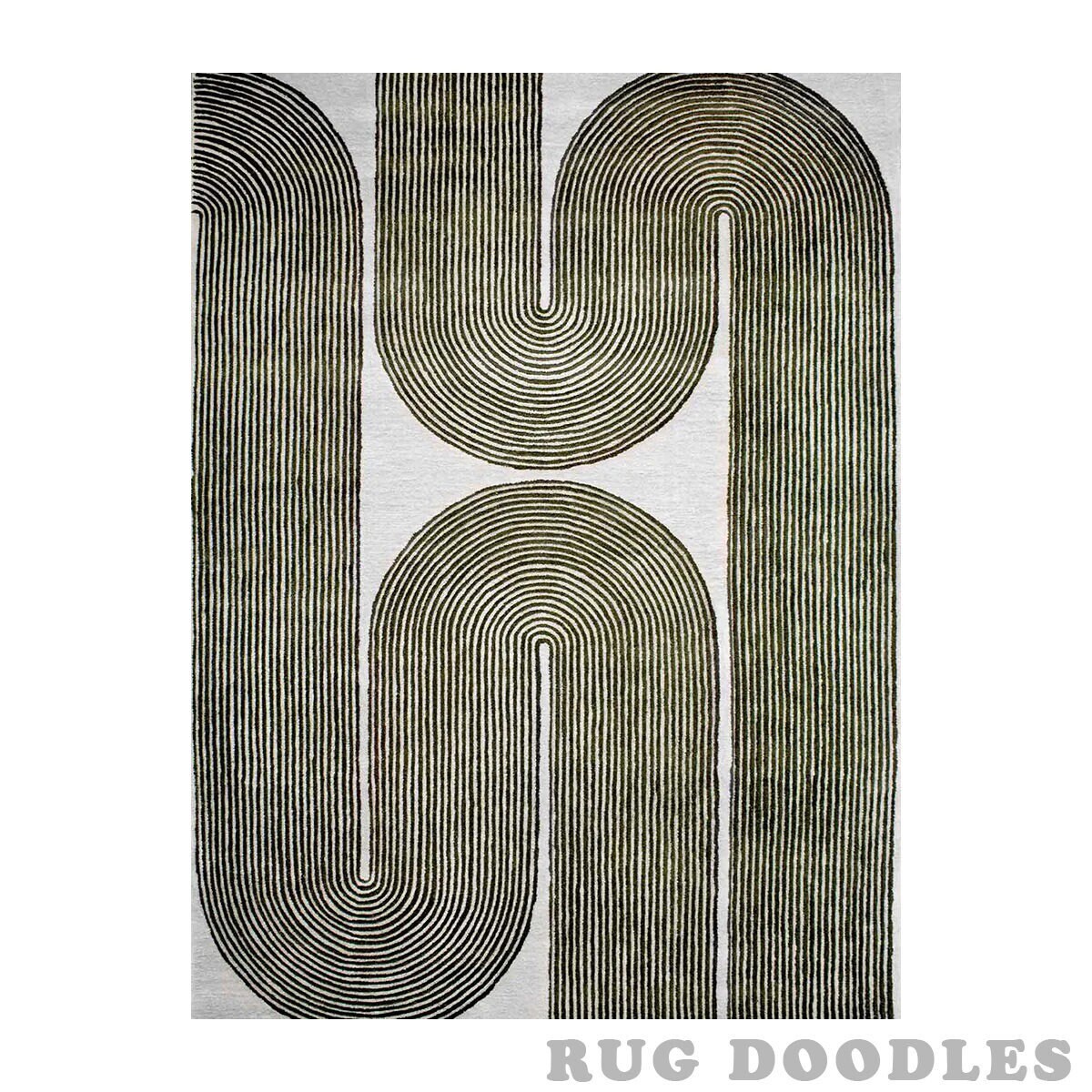 Viper-modern Rugs Cut & Loop hand Tufted Rug Made With 100 % Wool for ...