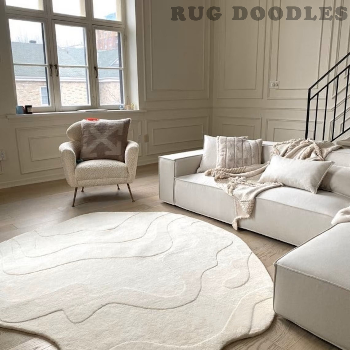 Ravine Irregular Design-hand Tufted Rug Made With 100 % Wool for ...