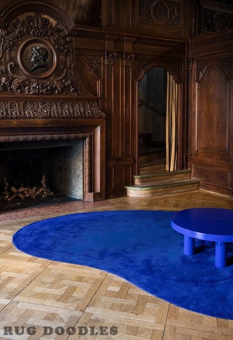 Oval Shape Design-modern Rug Cut Pile Hand Tufted Rug Made With 100 % ...