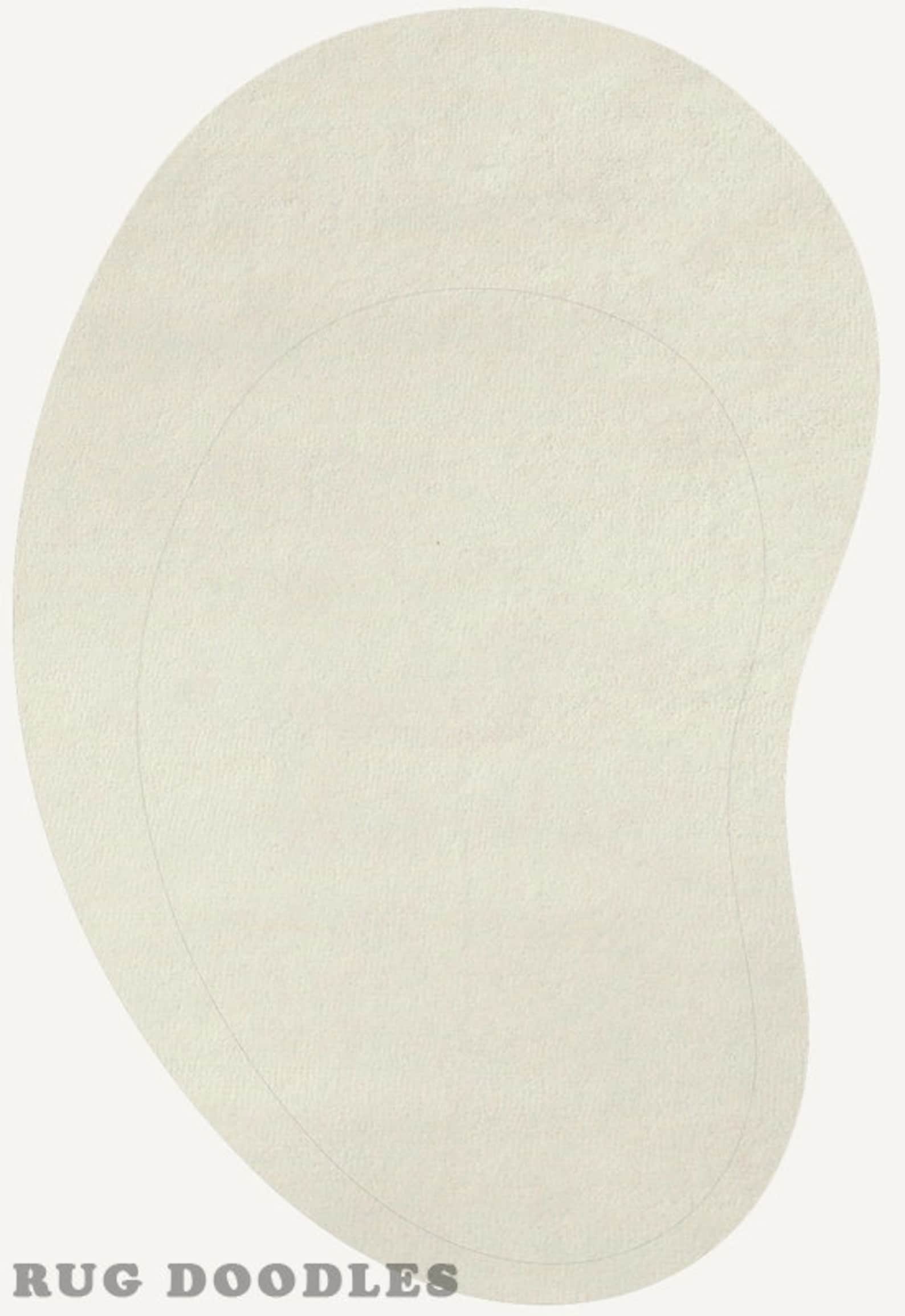 Oval Shape Design-modern Rug Cut Pile Hand Tufted Rug Made With 100 % ...