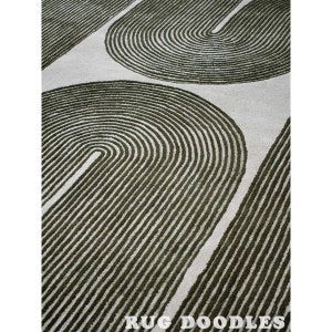 Viper-modern Rugs Cut & Loop hand Tufted Rug Made With 100 % Wool for ...