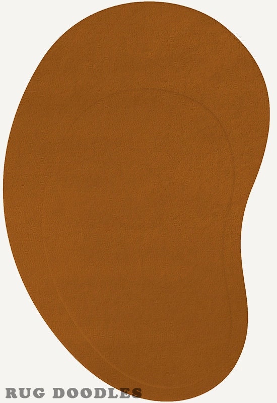 Oval Shape Design-modern Rug Cut Pile Hand Tufted Rug Made With 100 % ...