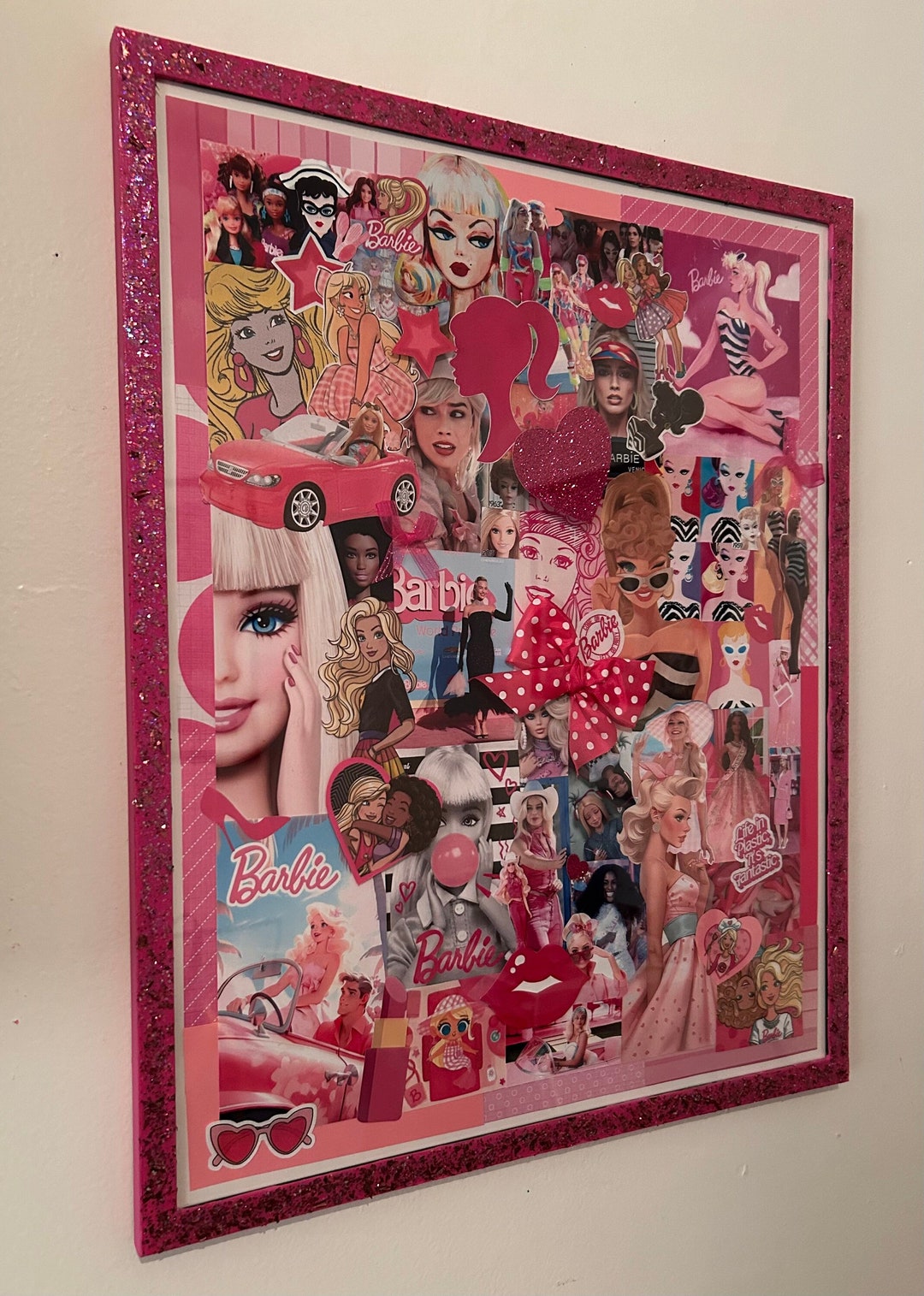 Barbie Collage | Nostalgic 16x20 Pink Frame - Etsy