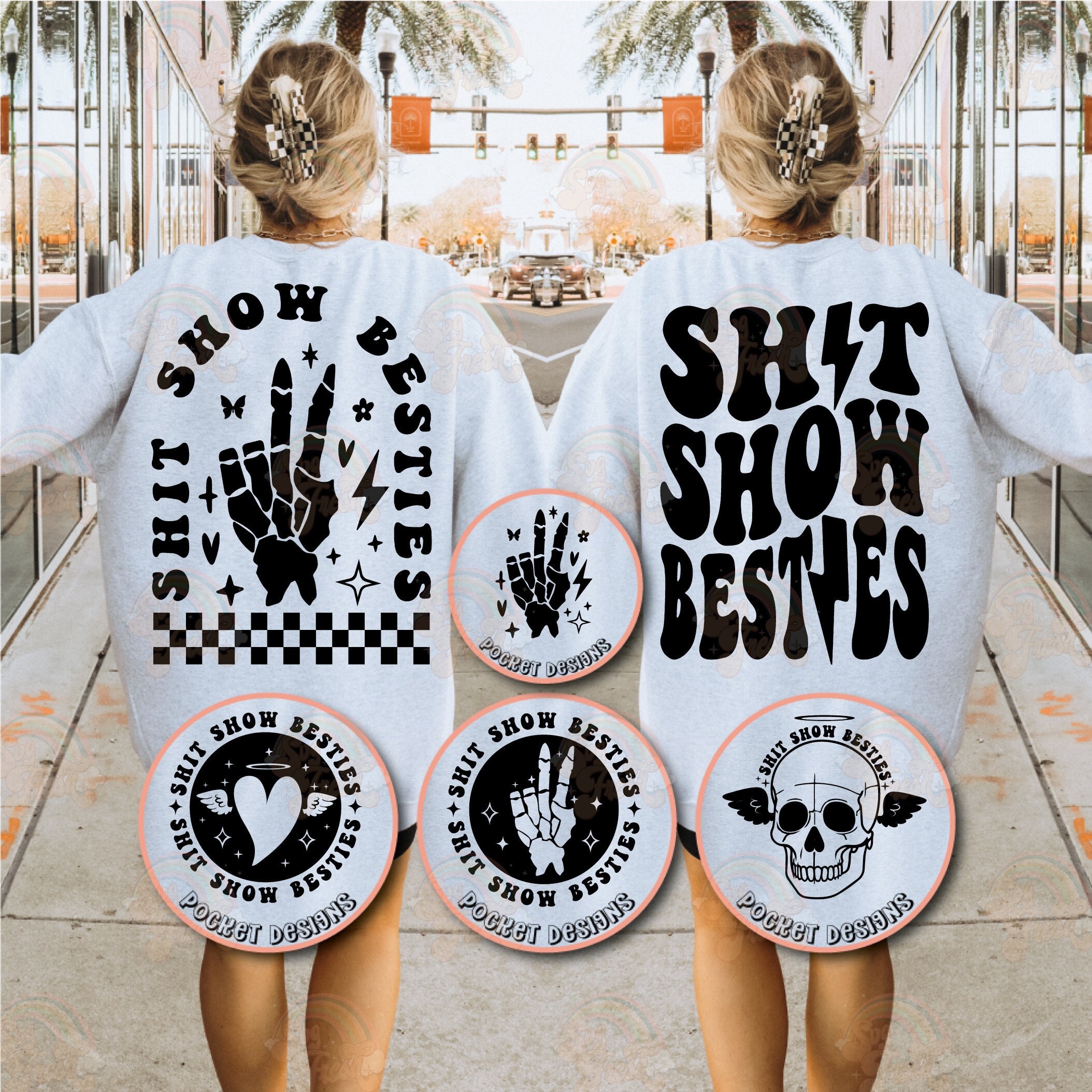 Shit Show Bestie Png Svg, Bad Bitch Svg, Motivational Svg, Adult Humor ...