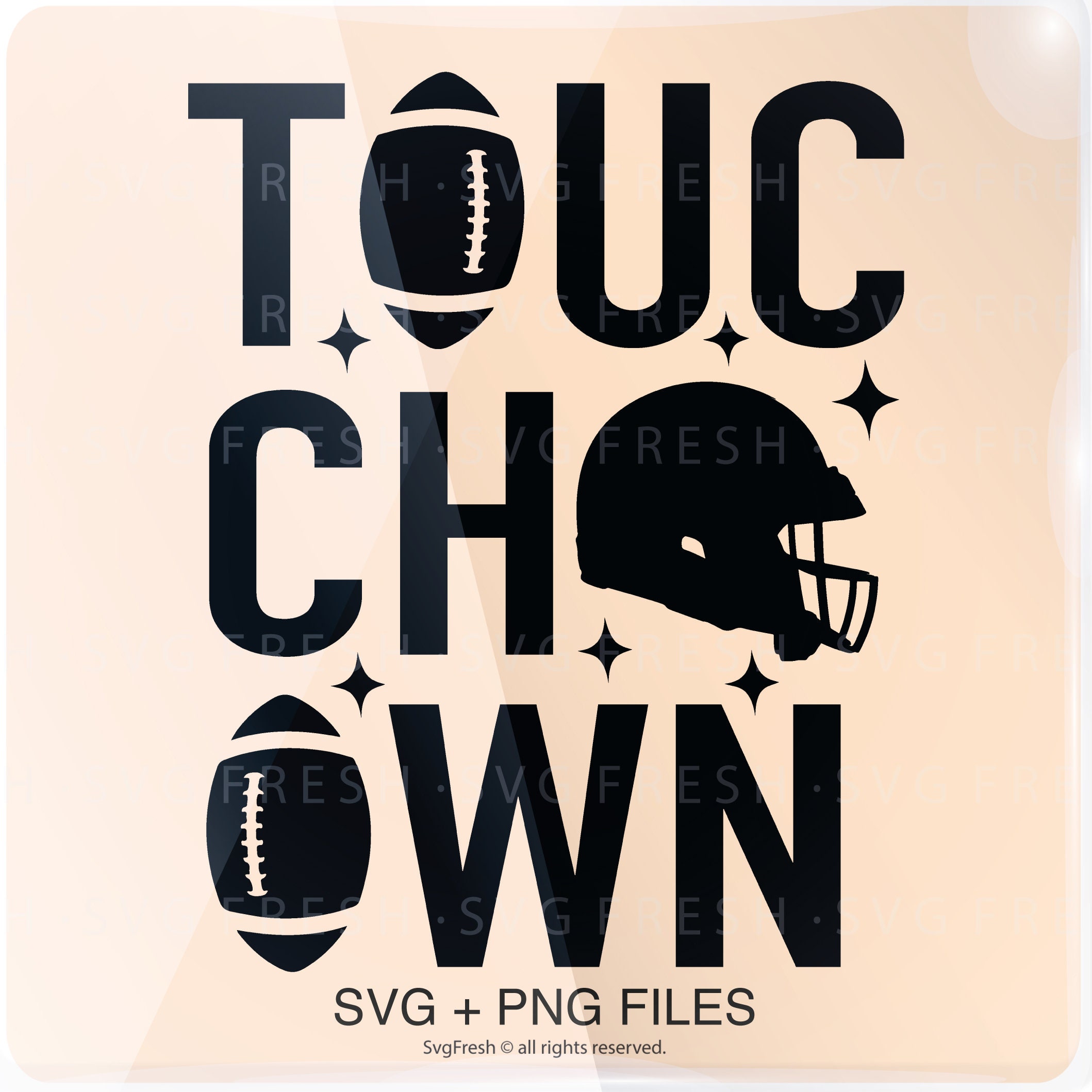 Touchdown Svg Football Svg Png Football Season Svg Gameday - Etsy