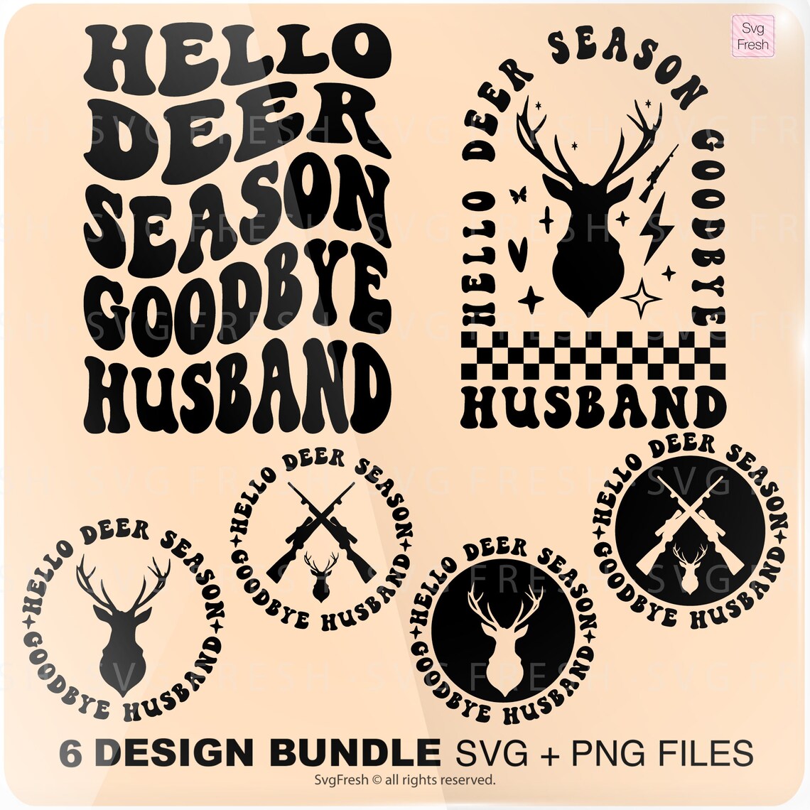 Hello Deer Season Goodbye Husband Svg Hunting Season Svg - Etsy