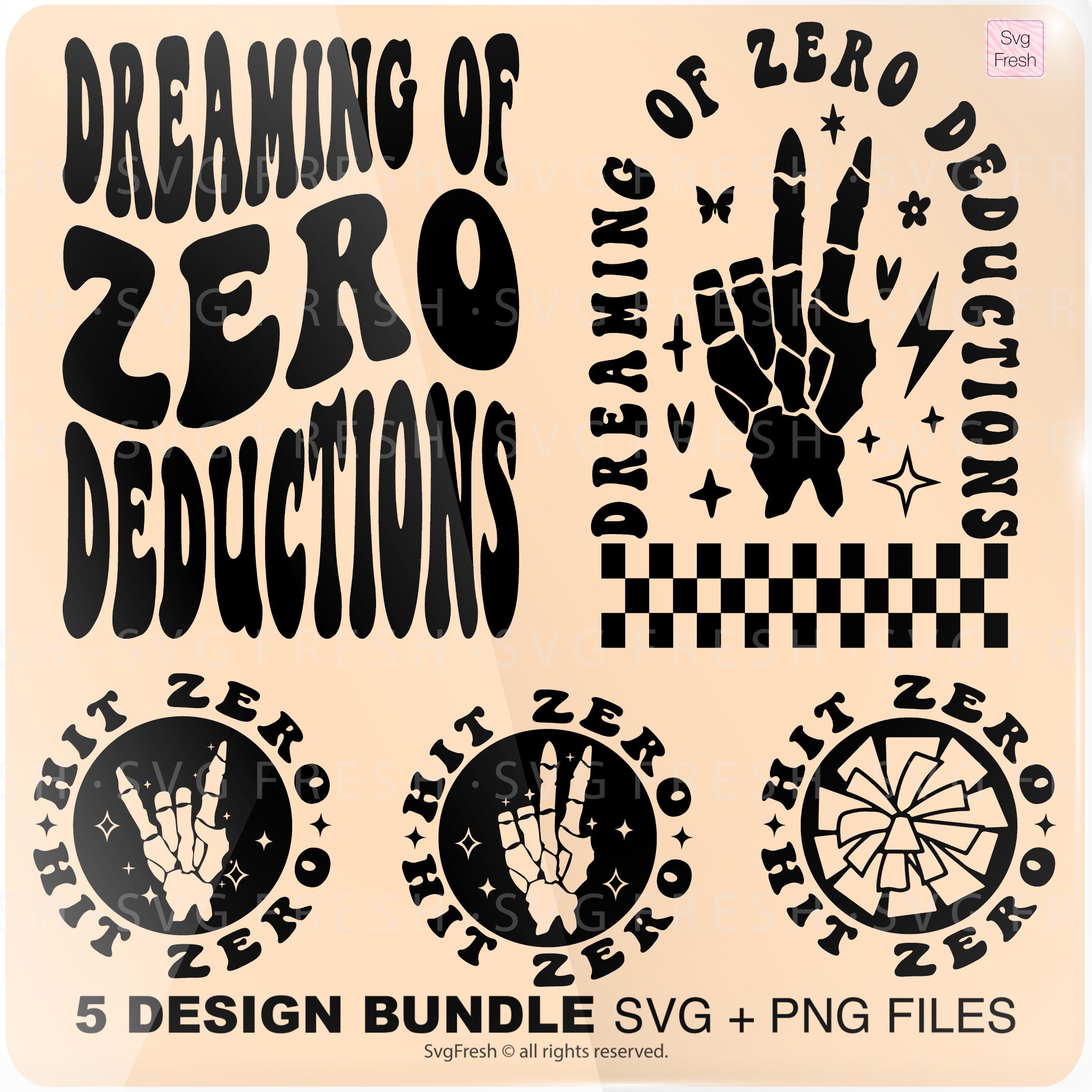 Hit Zero Svg Png, Dreaming of Zero Deductions Svg, Cheer Svg, Funny Svg ...