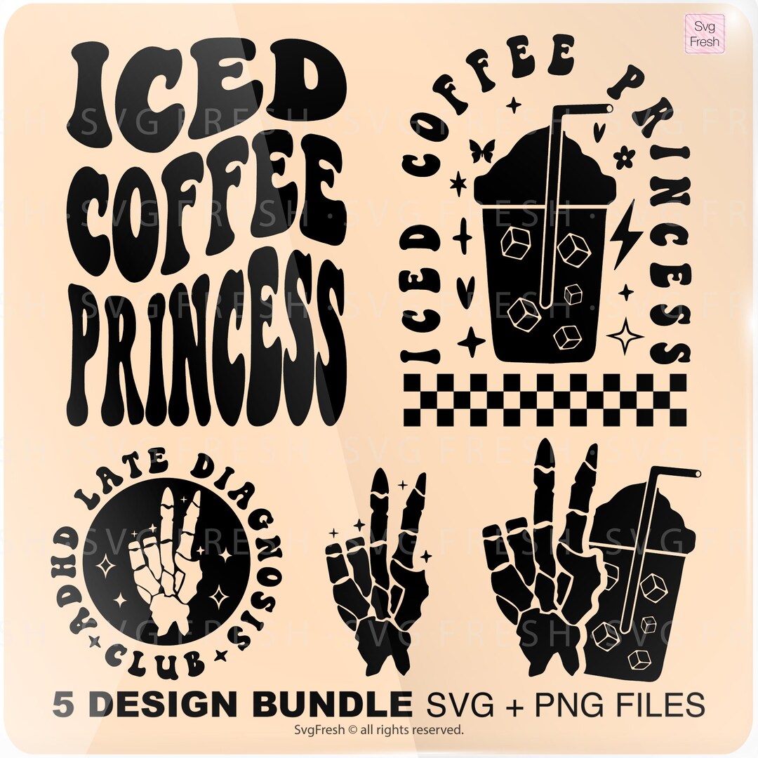 Iced Coffee Princess Png Svg Road Rage Svg Road Rage Png - Etsy