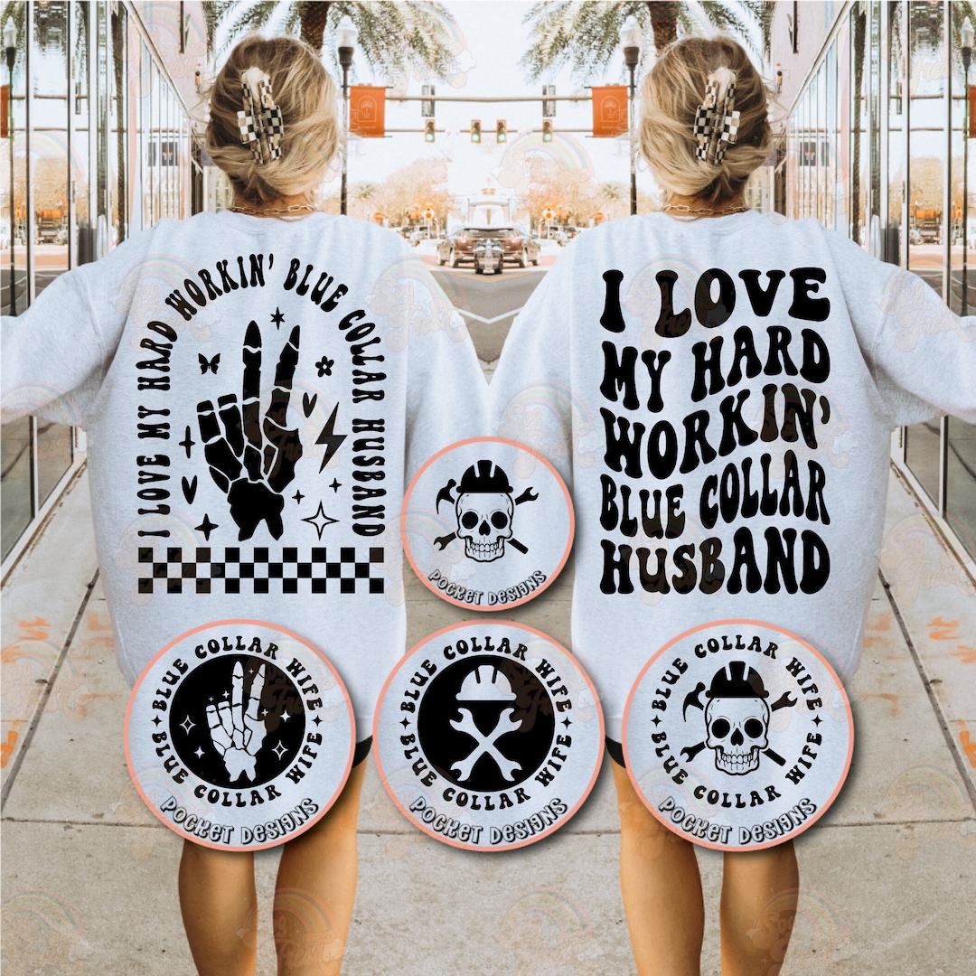Blue Collar Wife Png Svg, Funny Blue Collar Wife Svg, Blue Collar ...