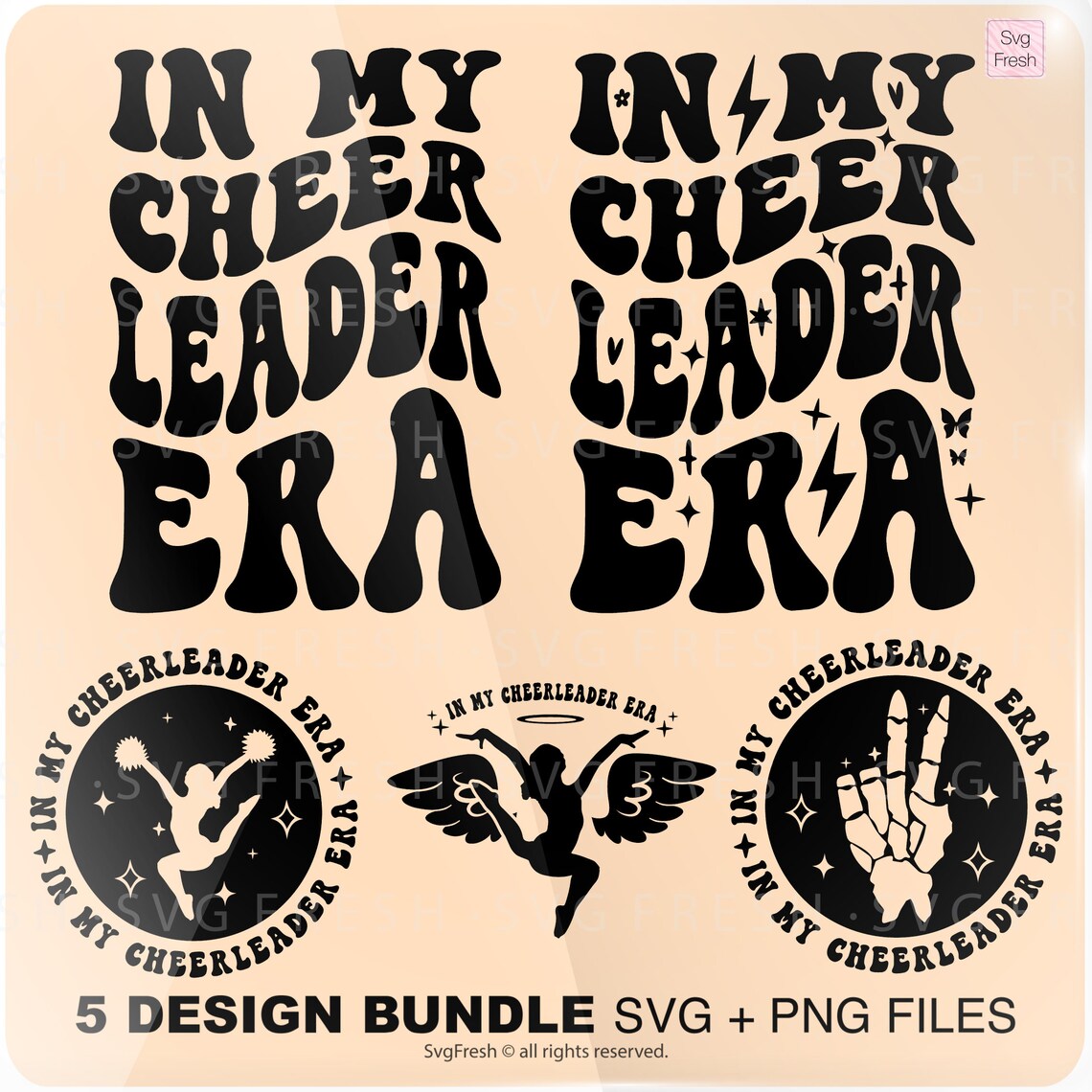 In My Cheerleader Era Png Svg Funny Cheerleading Cheer - Etsy