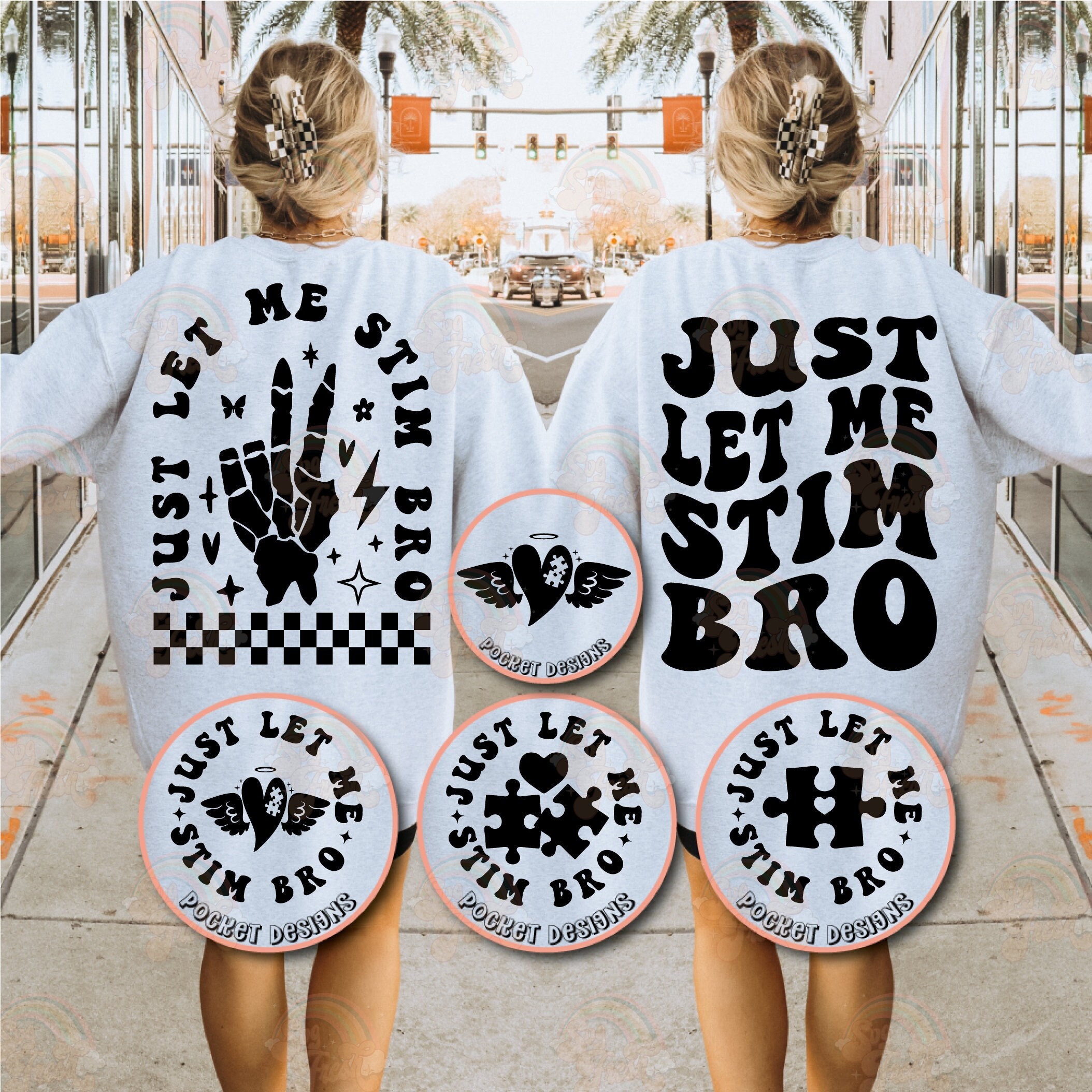 Just Let Me Stim Bro Png Svg, Funny Autistic Svg, Autism Awareness Svg ...