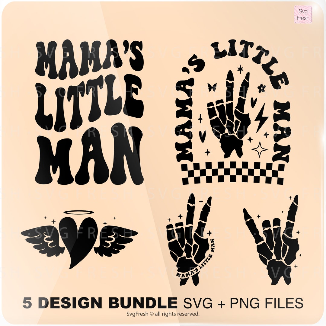 Mama's Little Man Png Svg, Baby Svg, Feral Child Svg, Child Humor Svg ...