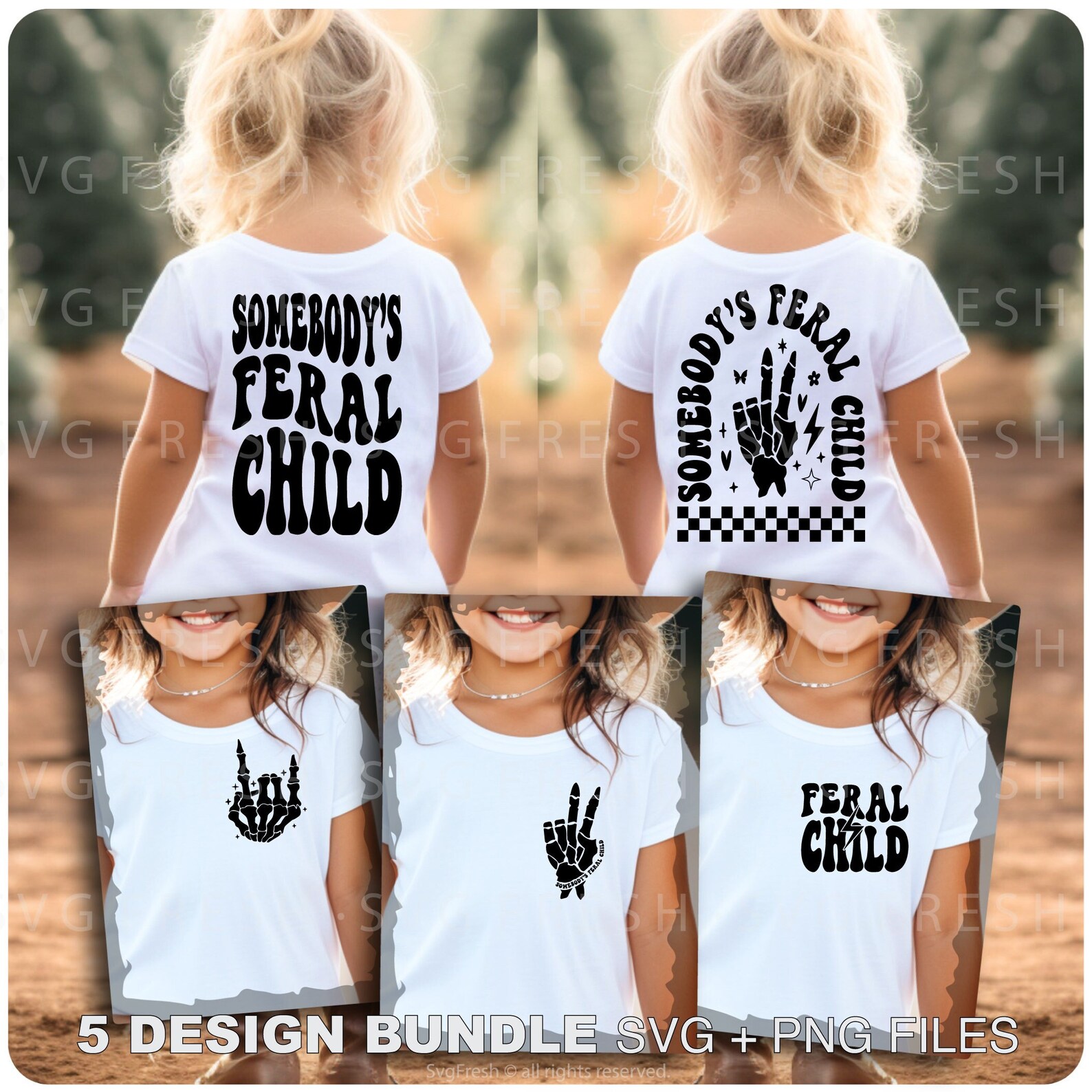 Somebody's Feral Child Png Svg, Feral Child Svg, Child Humor Svg, Mama ...