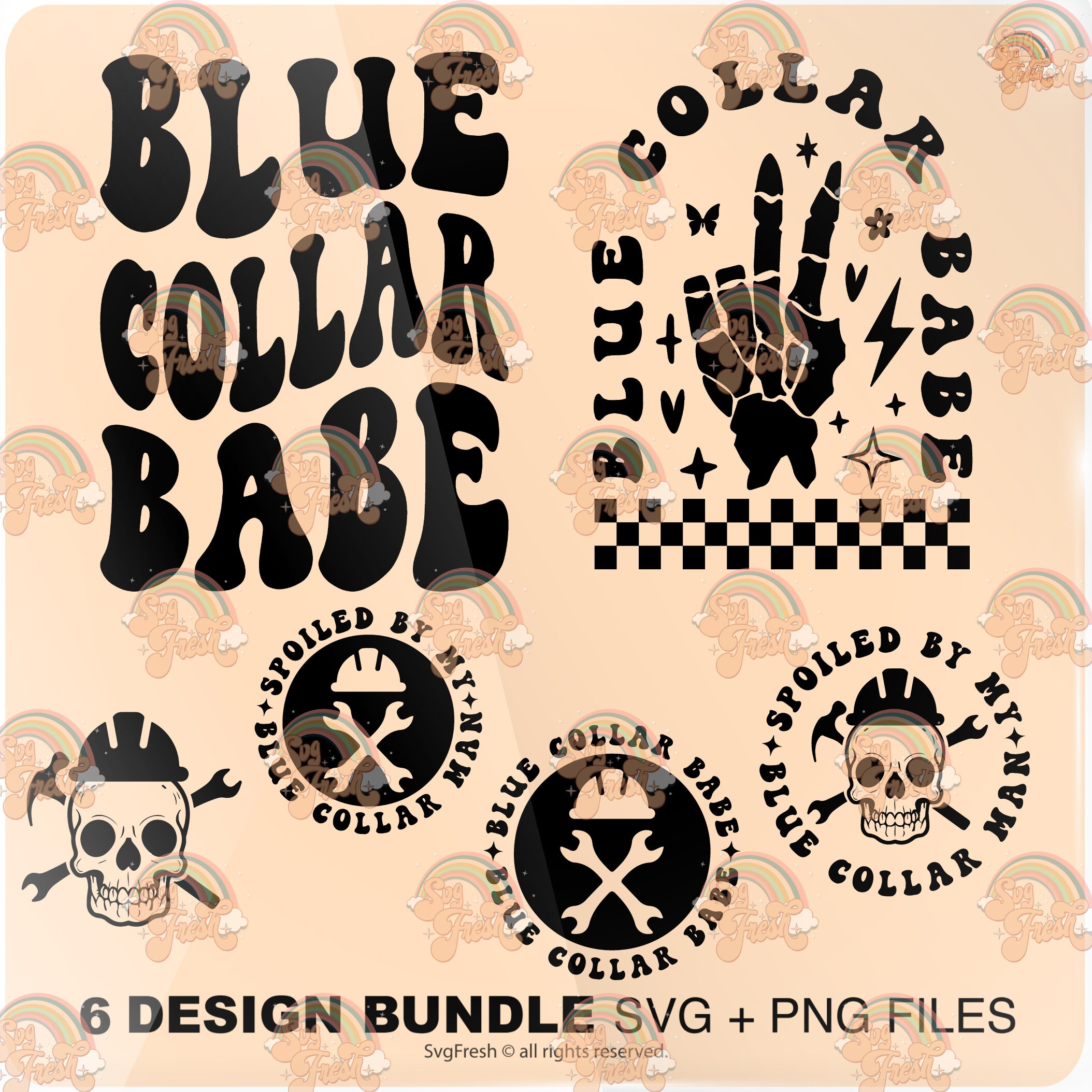 Blue Collar Babe Png Svg, Funny Blue Collar Svg, Blue Collar Design Svg ...