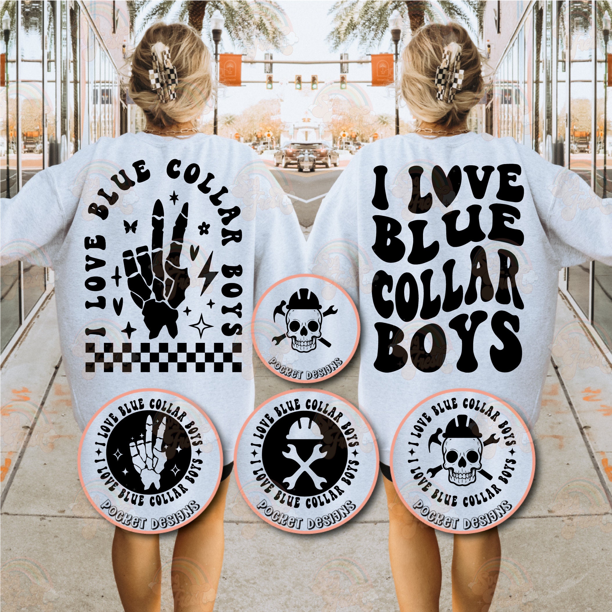 I Love Blue Collar Boys Png Svg, Funny Blue Collar Wife Svg, Blue ...