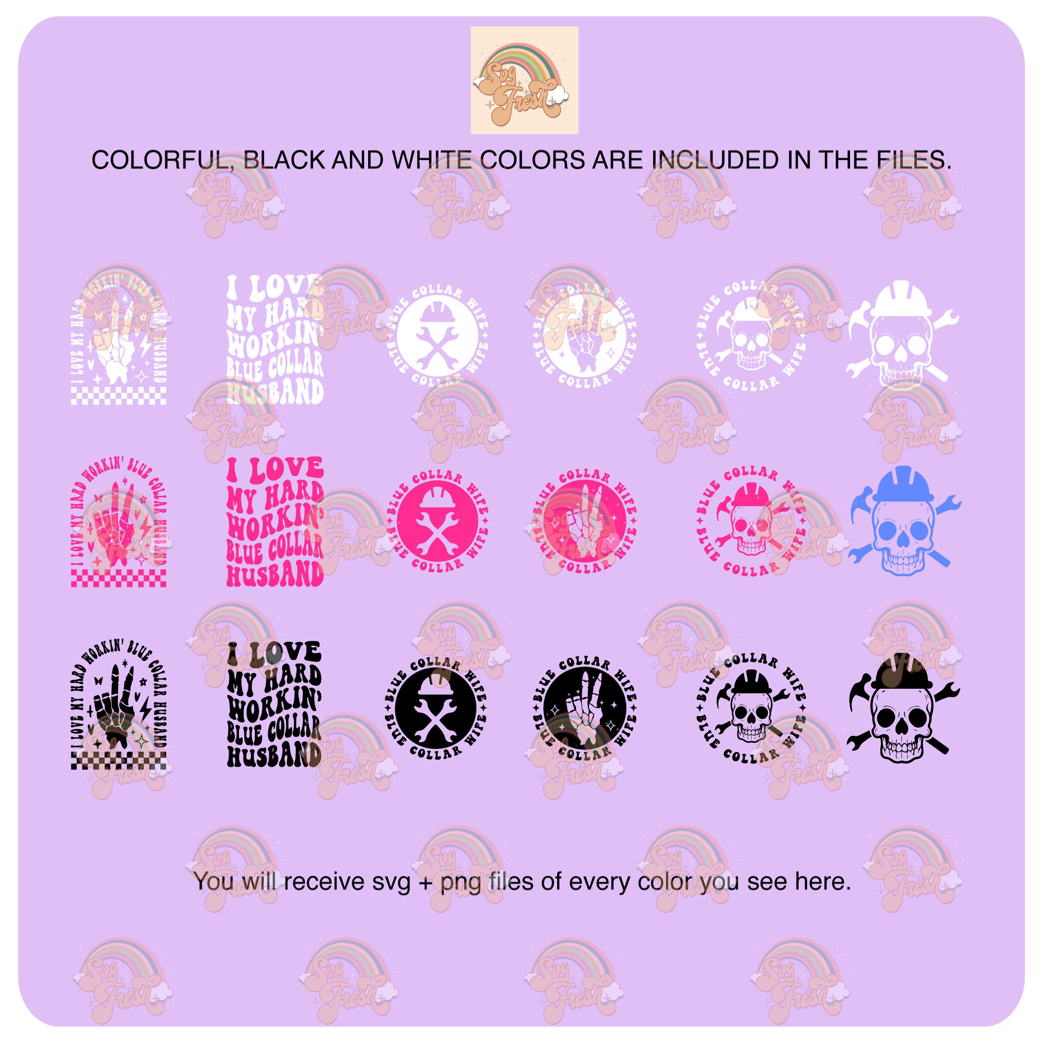 Blue Collar Wife Png Svg, Funny Blue Collar Wife Svg, Blue Collar ...