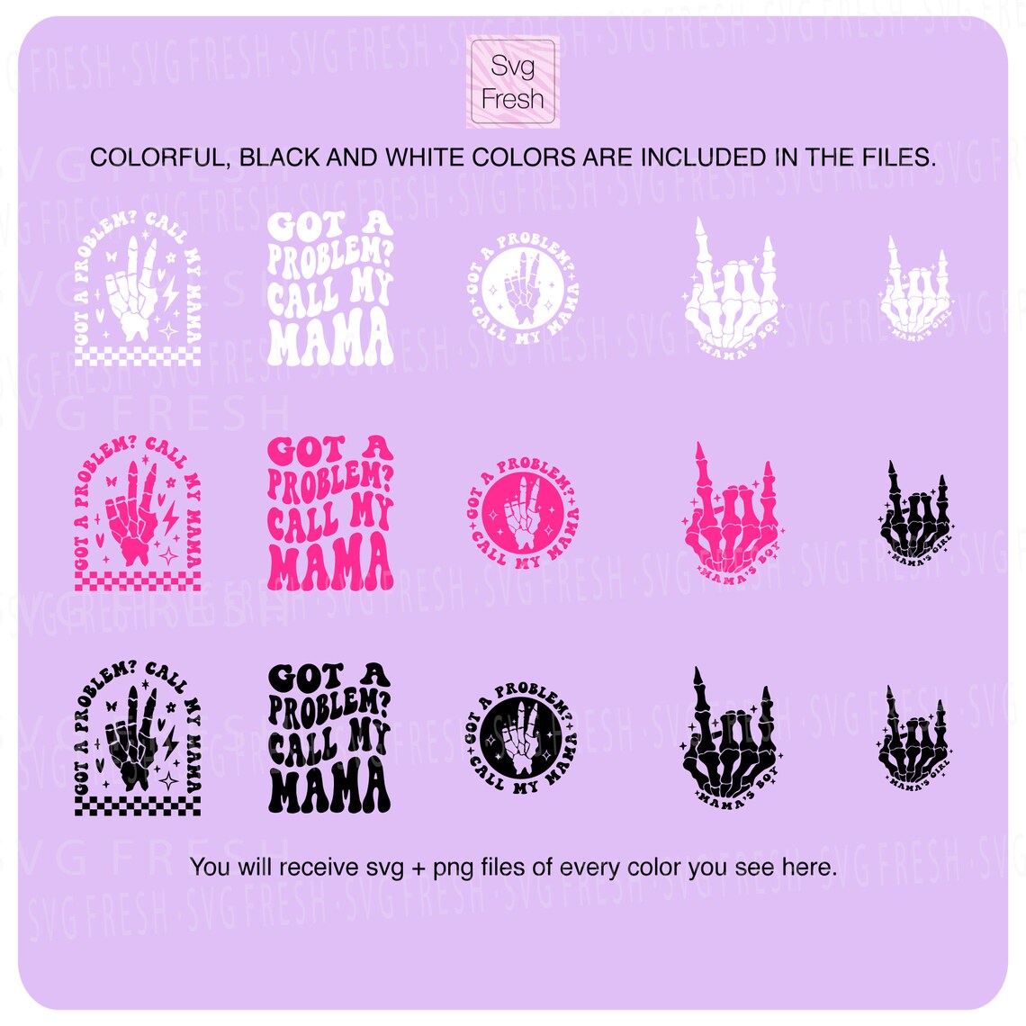 Got A Problem Call My Mama Png Svg Child Svg Child Humor - Etsy